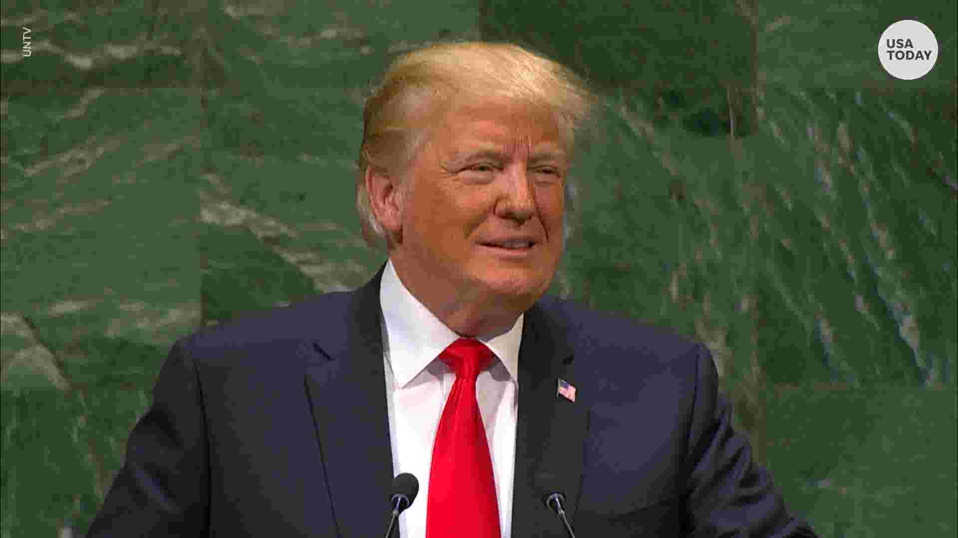 UN General Assembly laughs after Pres. Trump delivers address