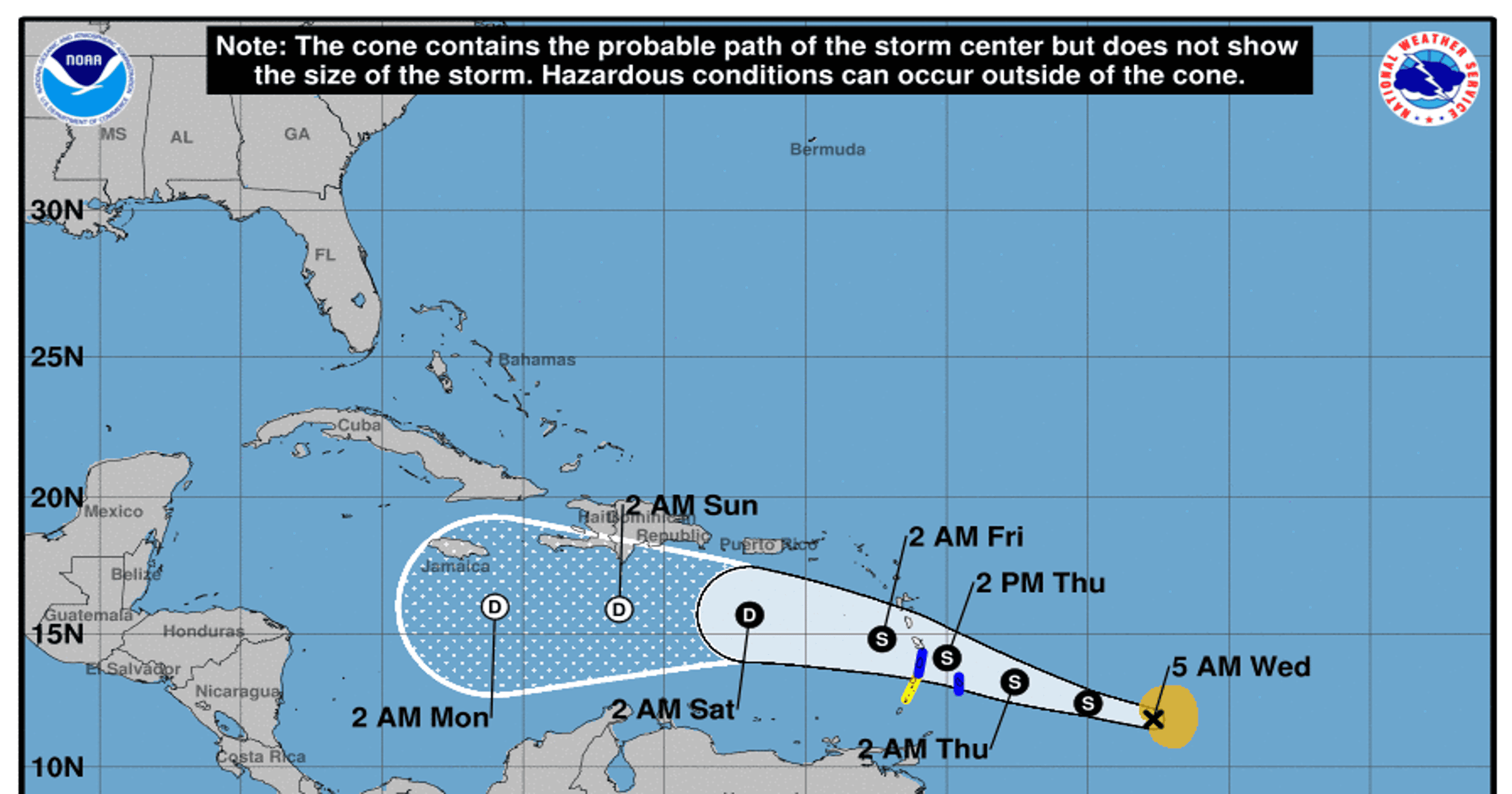 Tropical Storm Kirk strengthens, heads to Caribbean islands