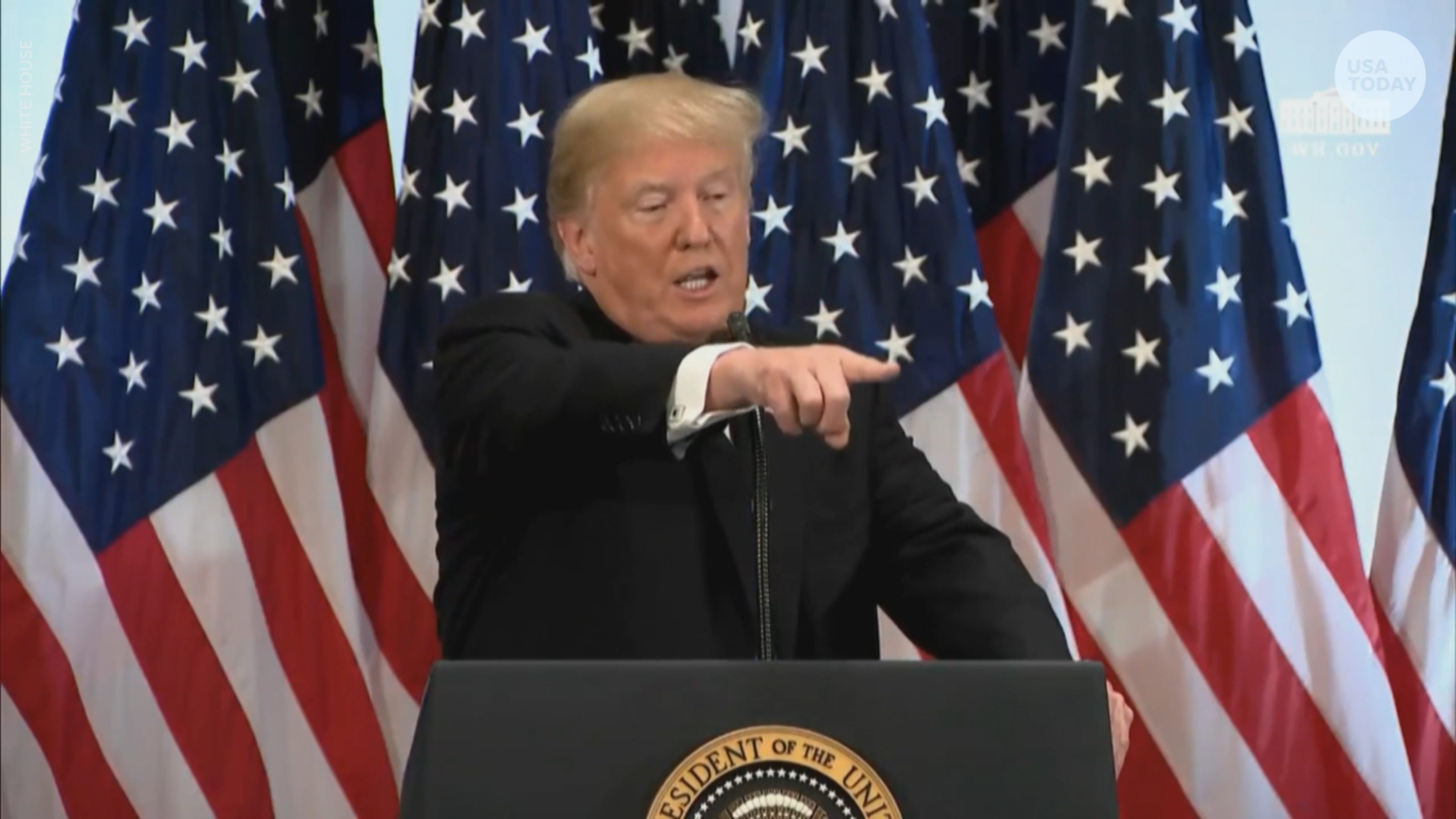 Heated moment: CNN reporter asks Trump to call on female journalists