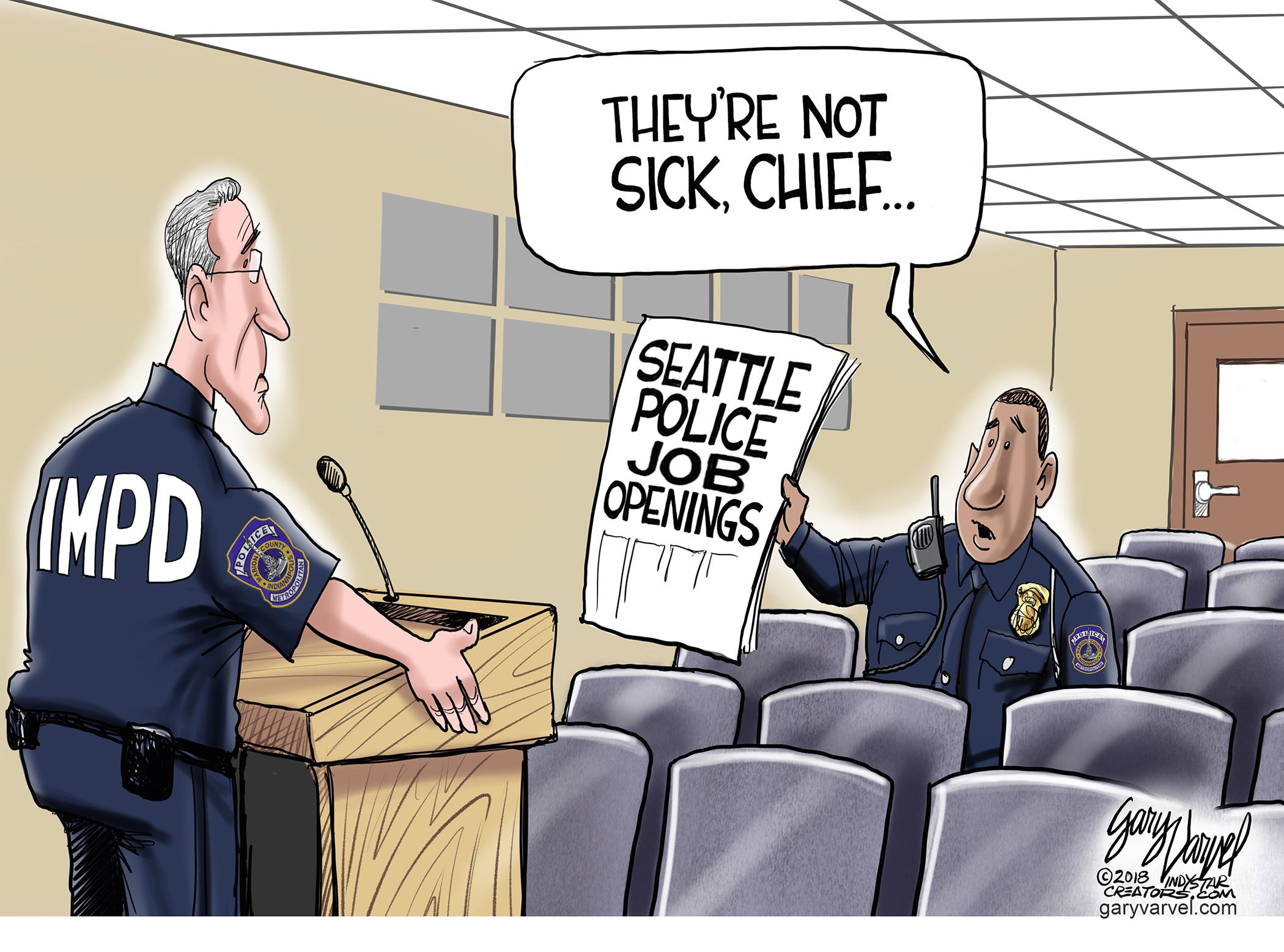 Cartoonist Gary Varvel: IMPD jobs