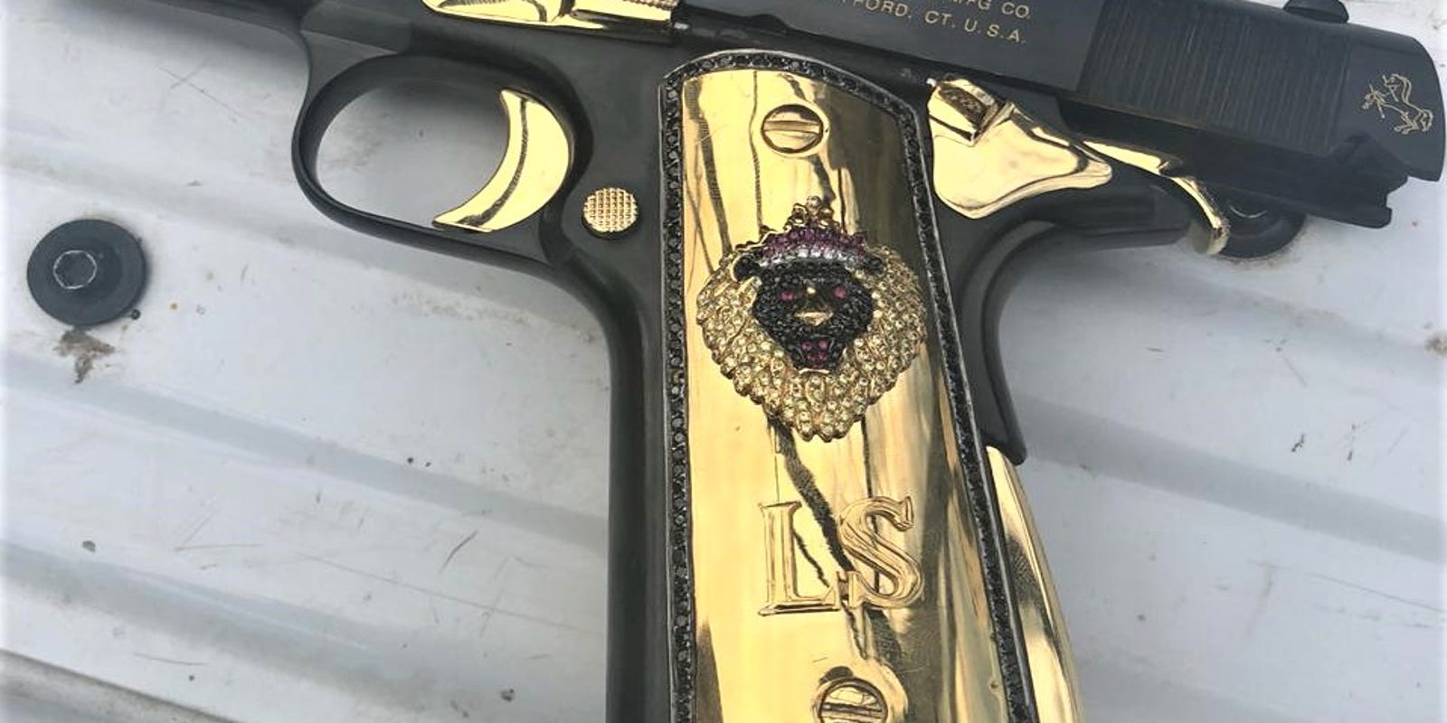 Gold-plated guns seized in arrest of Sinaloa cartel leader in Mexico