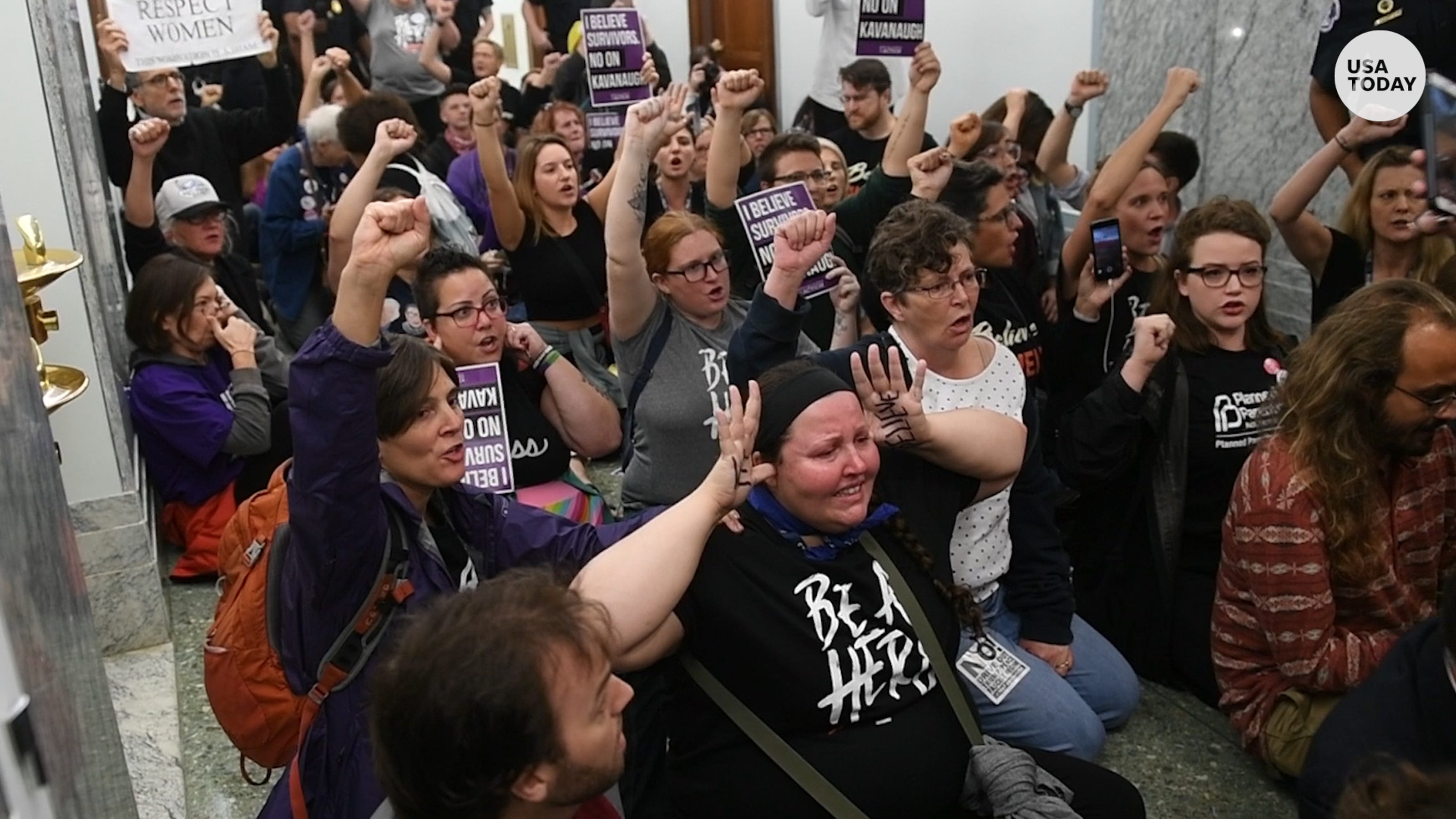Anti-Kavanaugh protesters: November is coming! Anti-Kavanaugh protesters: November is coming!