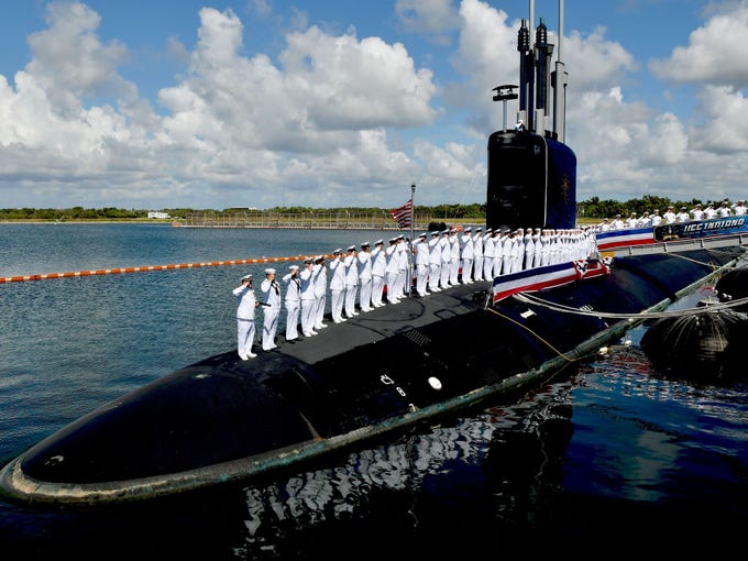 Commissioning of the USS Indiana submarine