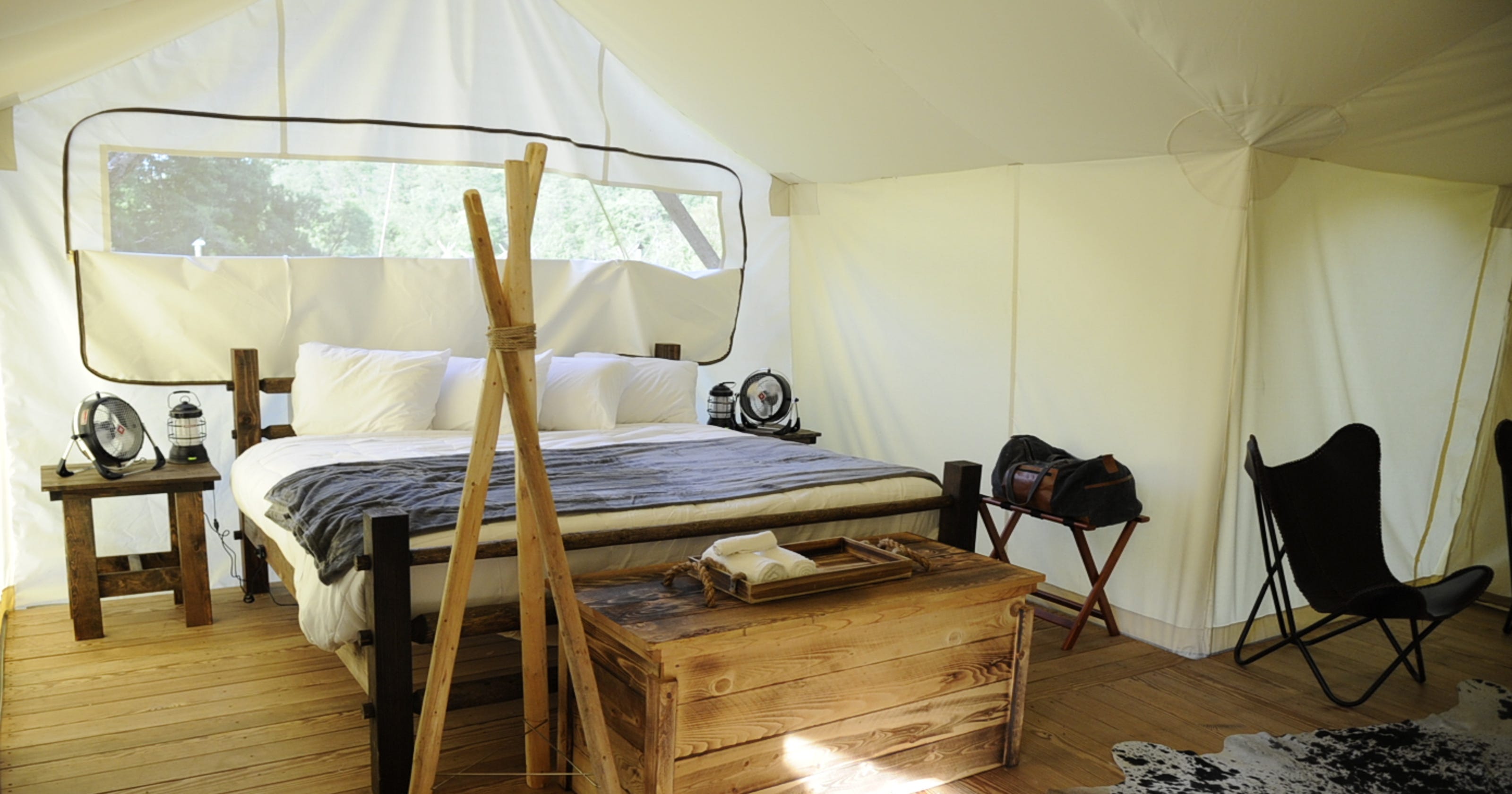 Glamping at Under Canvas Great Smoky Mountains: luxury tents, camping