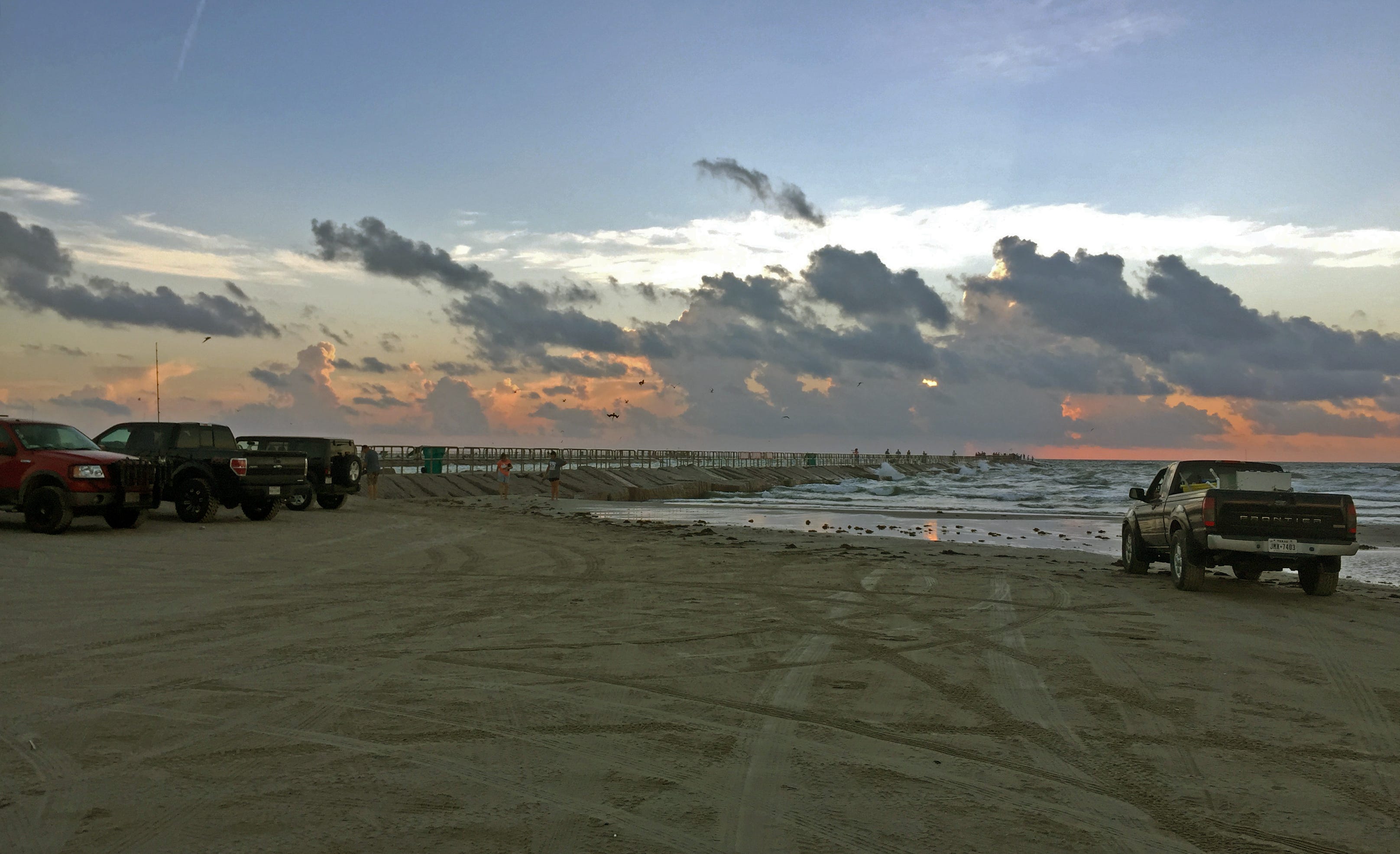 Corpus Christi Packery Channel jetties where the fishing is easy