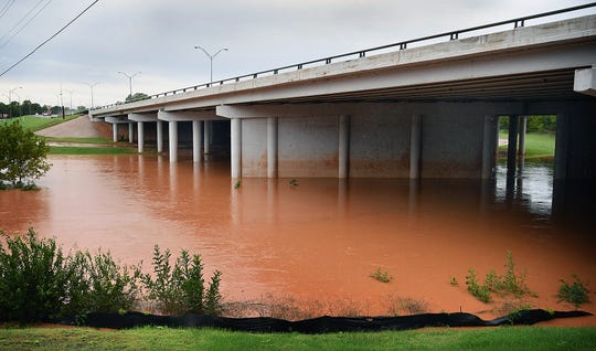 Wichita River at Wichita Falls will rise near flood stage by Friday