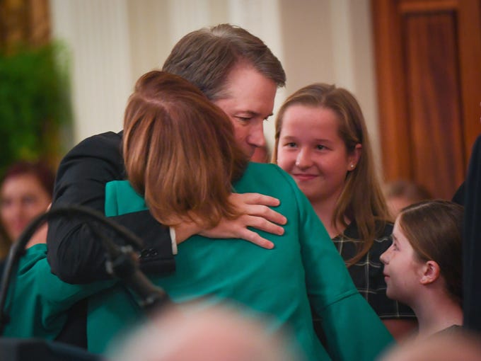 Justice Kavanaugh is sworn in at the White House