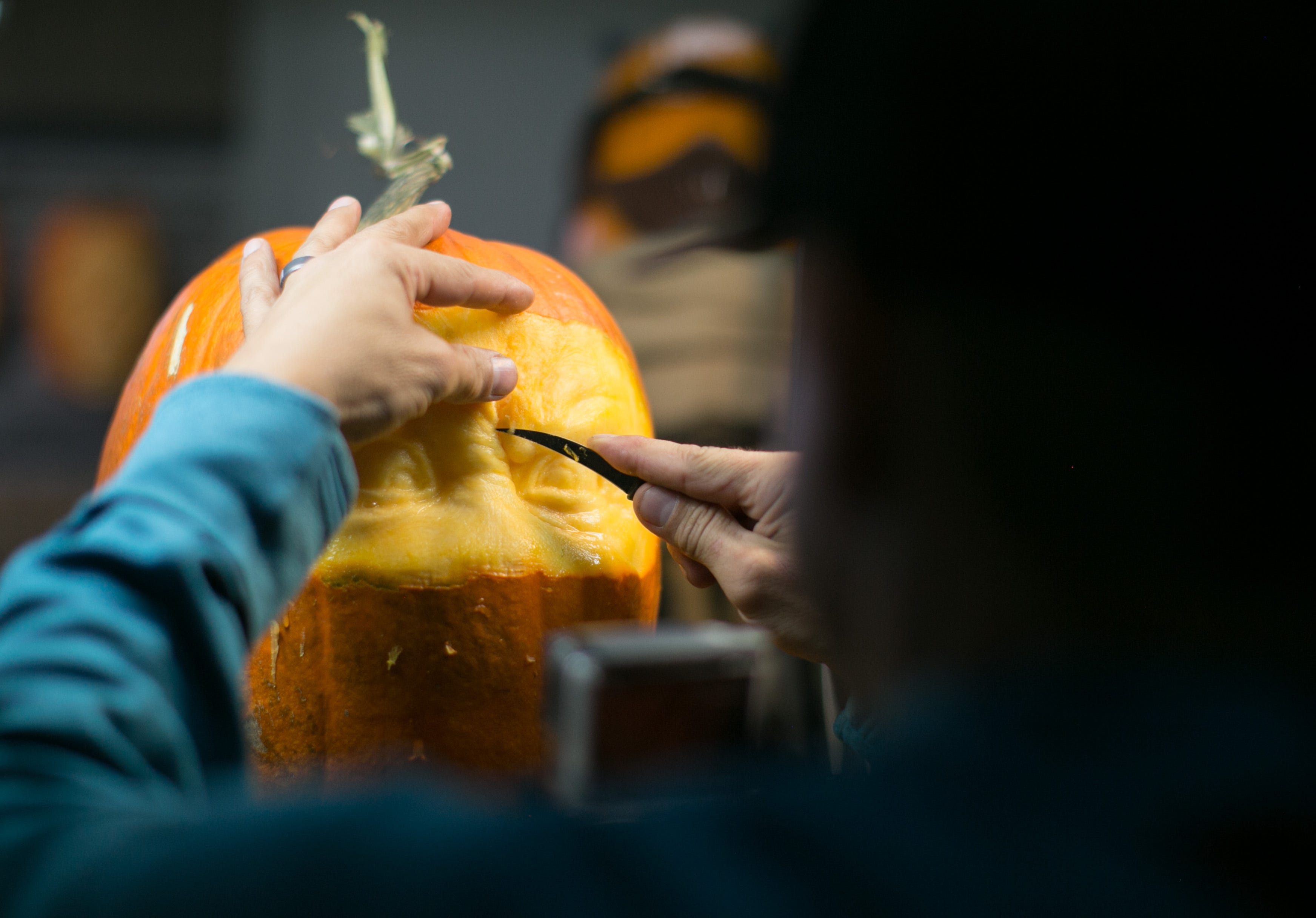 Pumpkin carving master Ray Villafane turns pumpkins into works of art