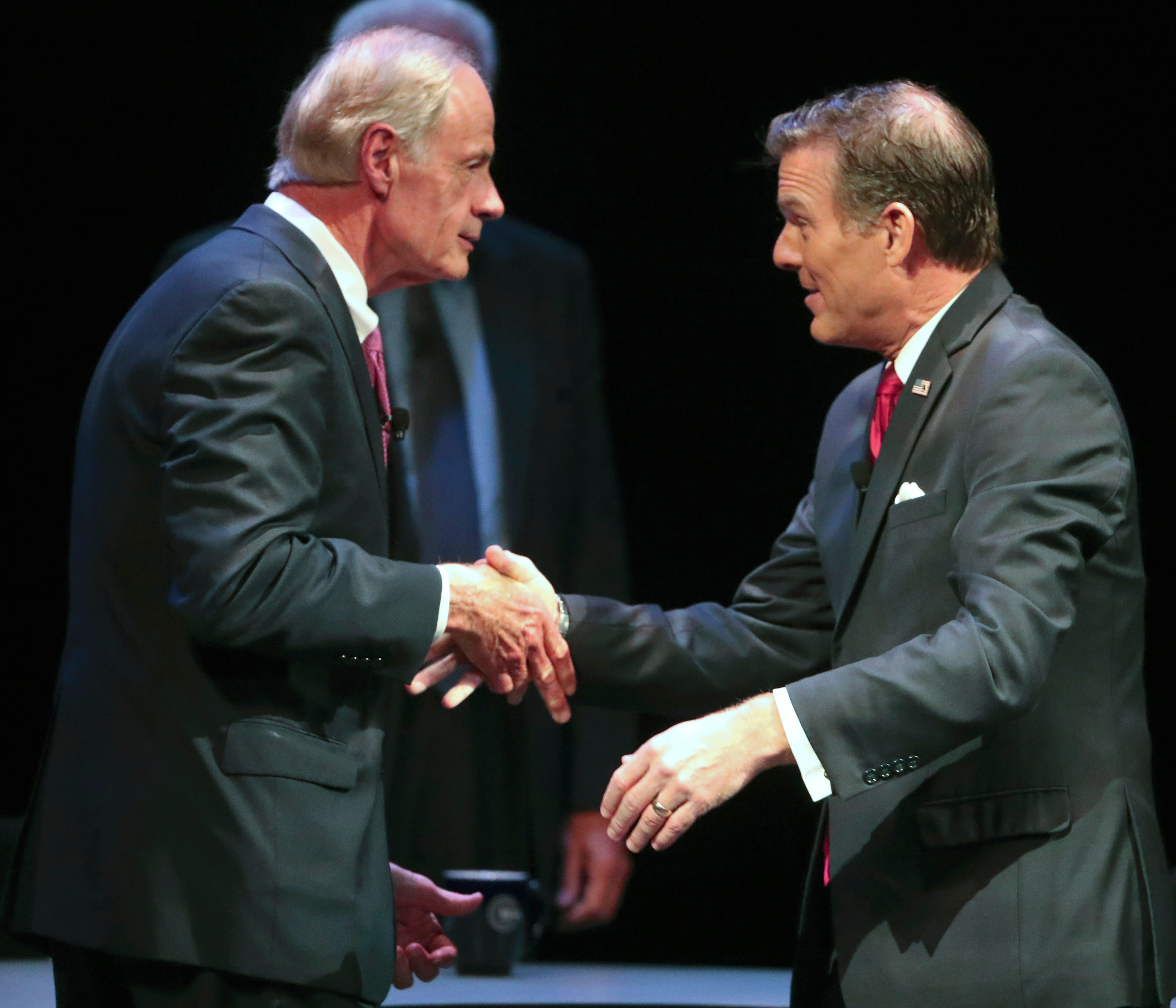 U.S. Sen. Tom Carper pressed by Arlett about decades-old domestic ...