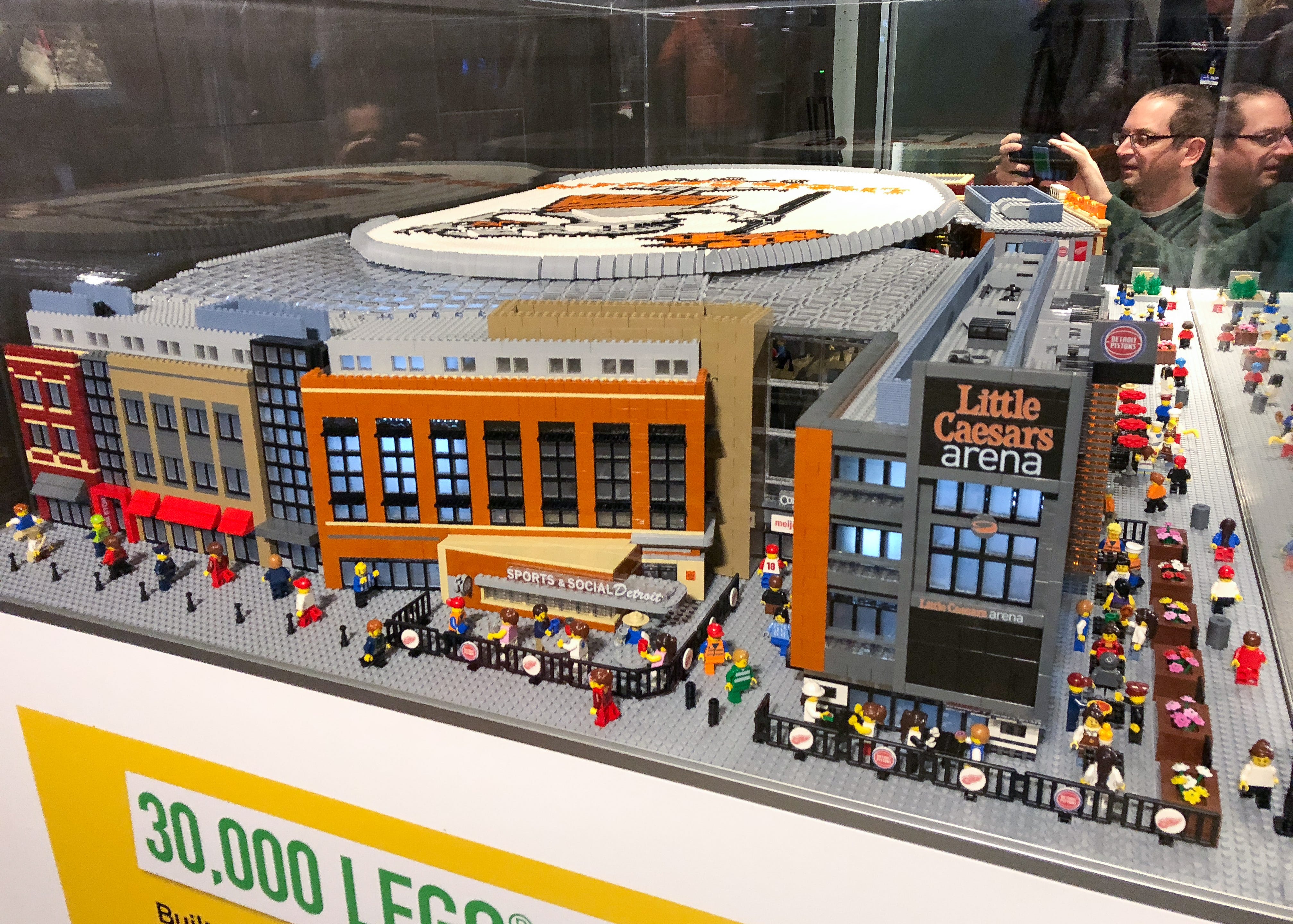 LEGO model of Little Caesars Arena unveiled at Red Wings game