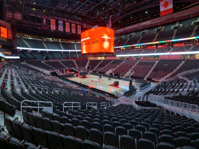Check out Atlanta Hawks renovated arena