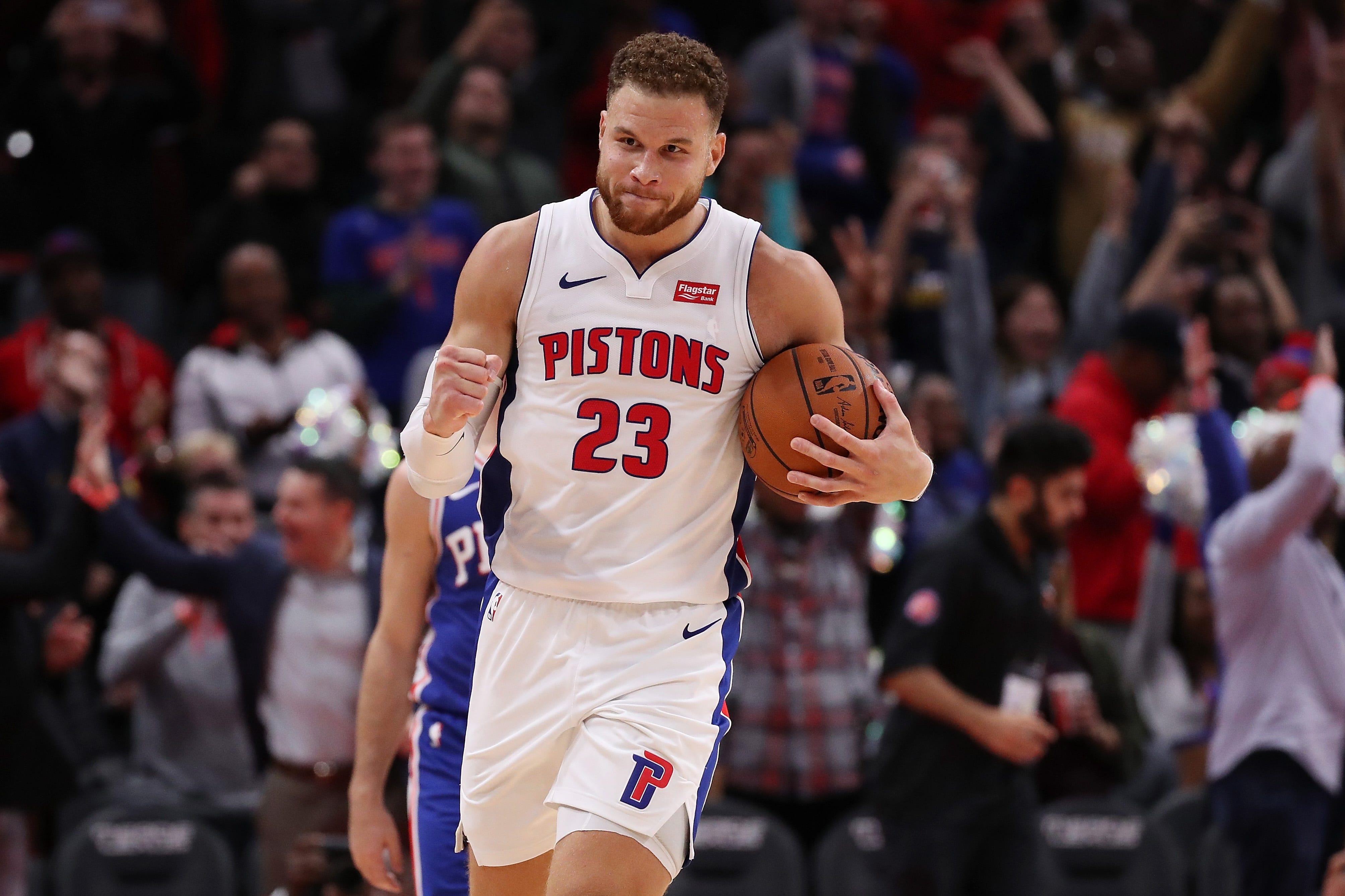 Blake Griffin scores career-high 50 points, Pistons beat 76ers in OT