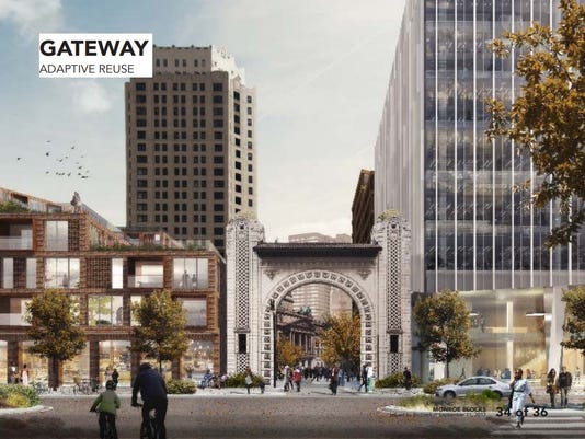 DETROIT | Monroe Blocks | 163m | 536ft | 36 fl | 102m | 335ft | 26 fl ...