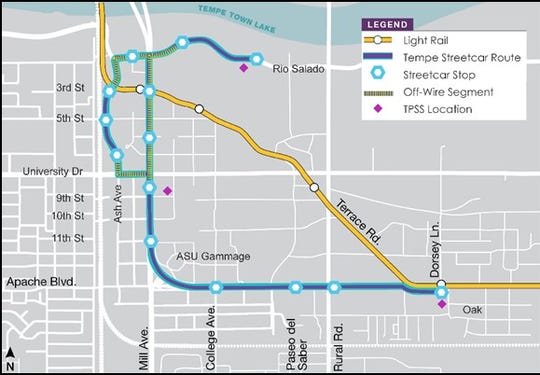 Phoenix Light Rail Construction Map | Shelly Lighting