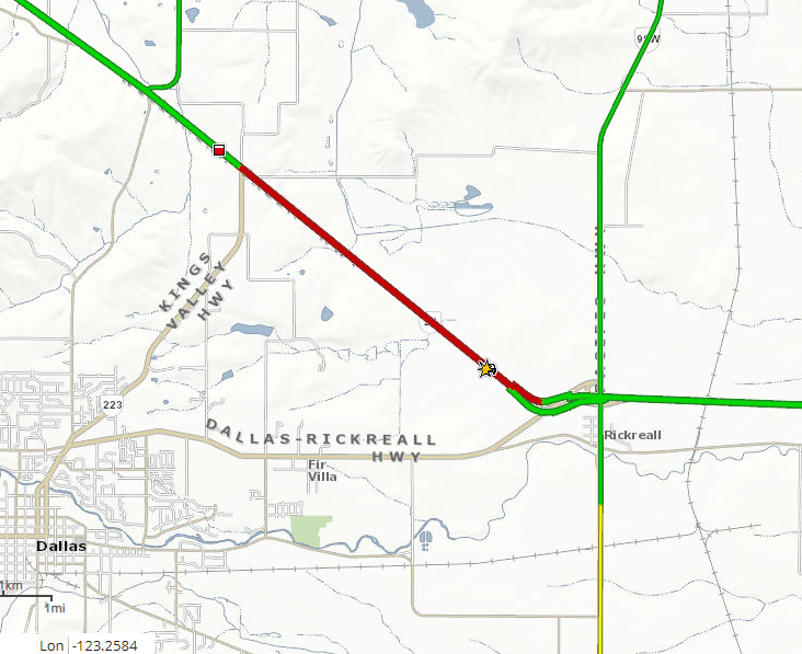 Crash cleared on Highway 22 north of Dallas