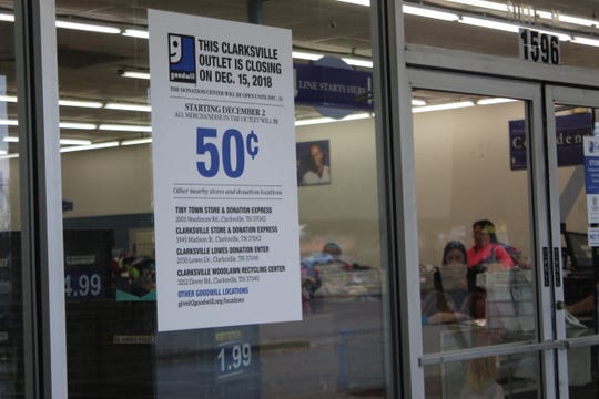 Goodwill outlet store closing in Clarksville; teacher tries to save it