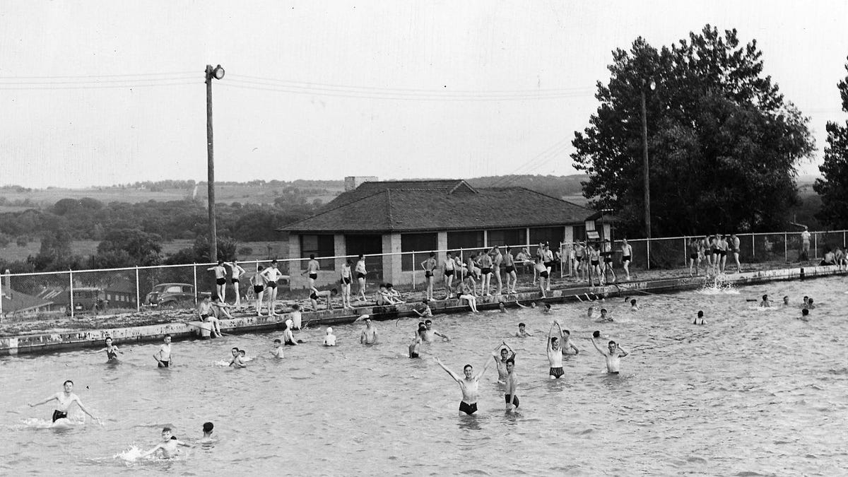 Camp Dodge pool: One of the largest in the world, it was open for about ...