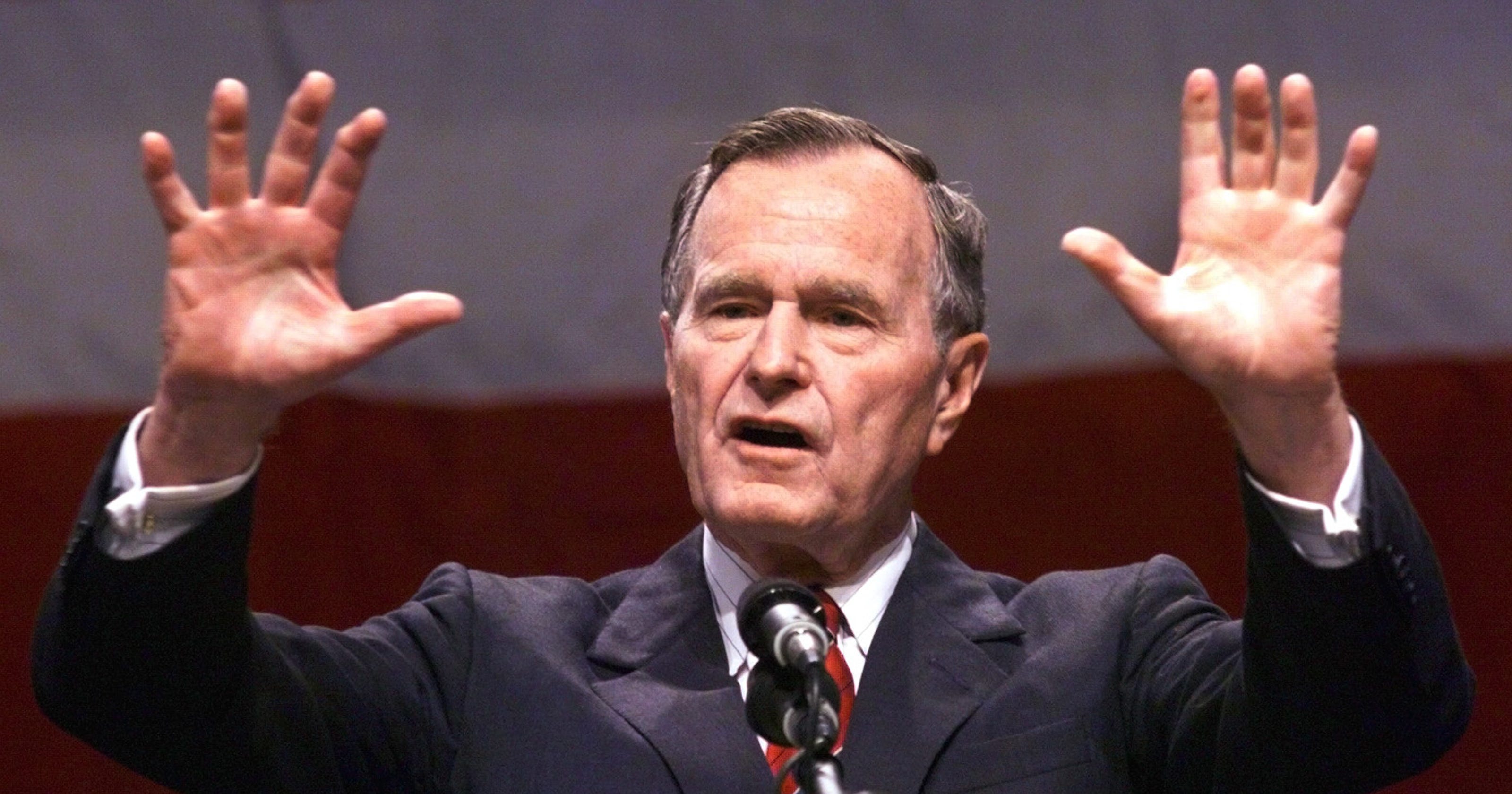 Vice President Mike Pence picked George H.W. Bush as a role model