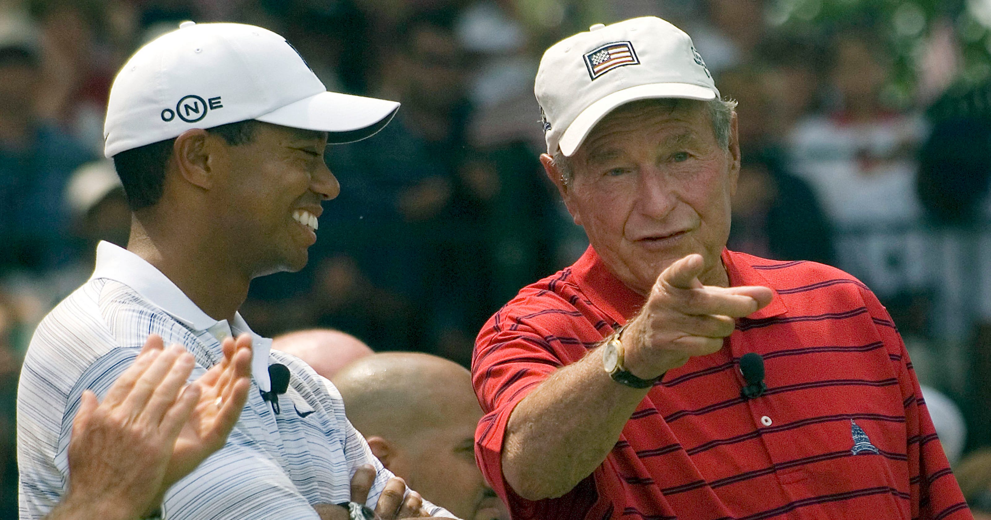 George H.W. Bush: Tiger Woods says the late president was 'synonymous ...