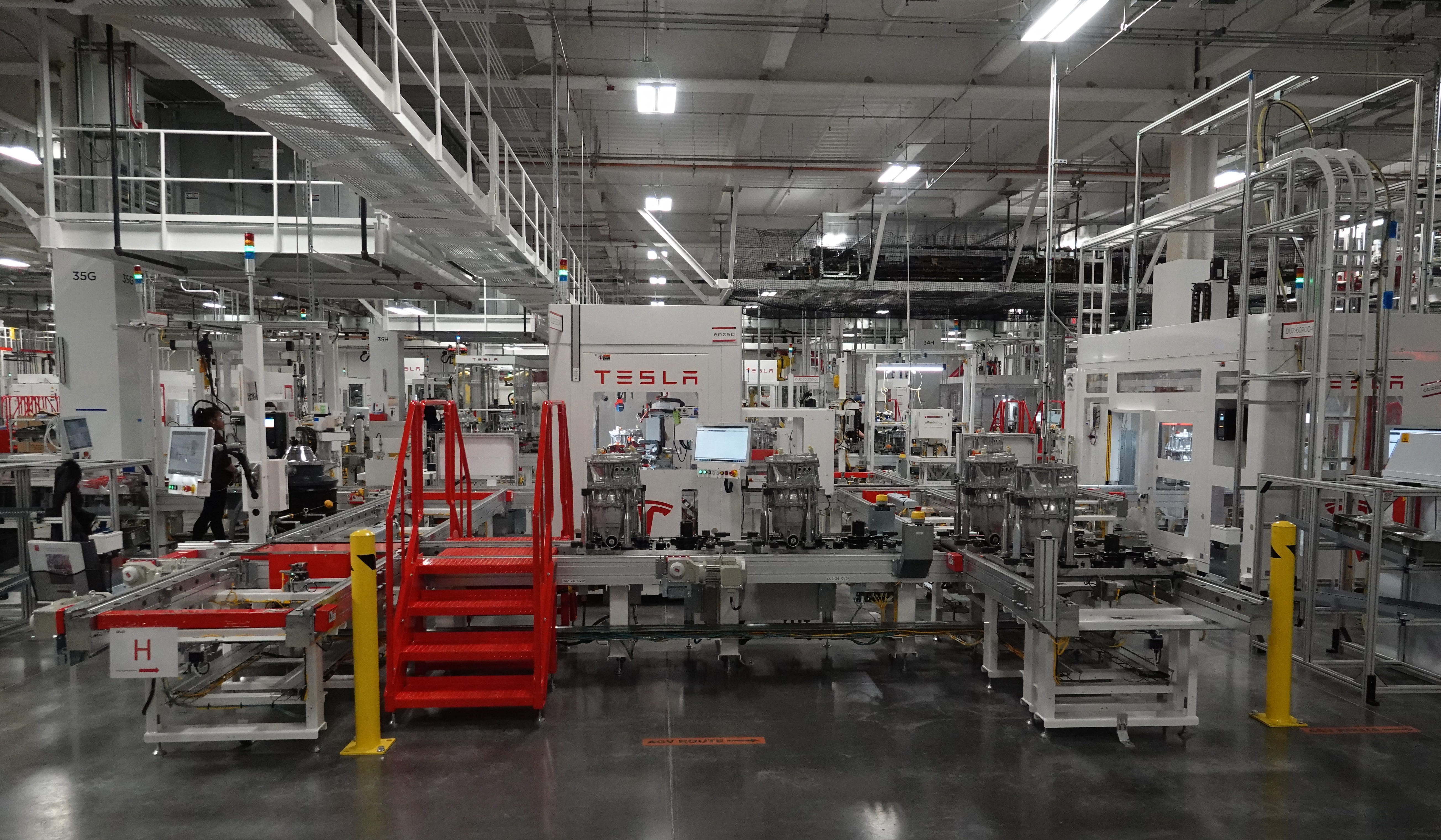 Tesla Factory Floor
