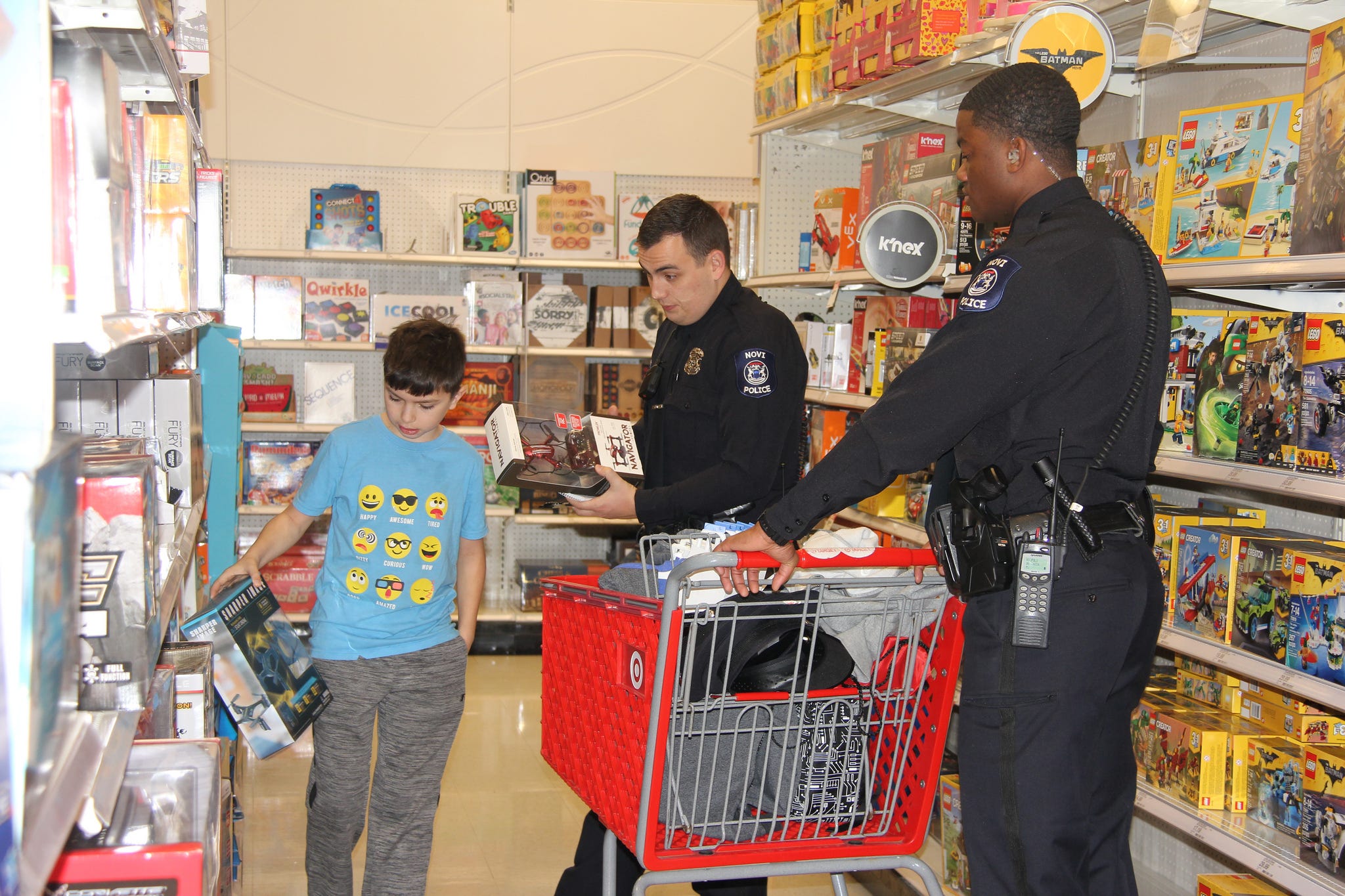 Shop With a Hero hosted by Novi police and fire at Target
