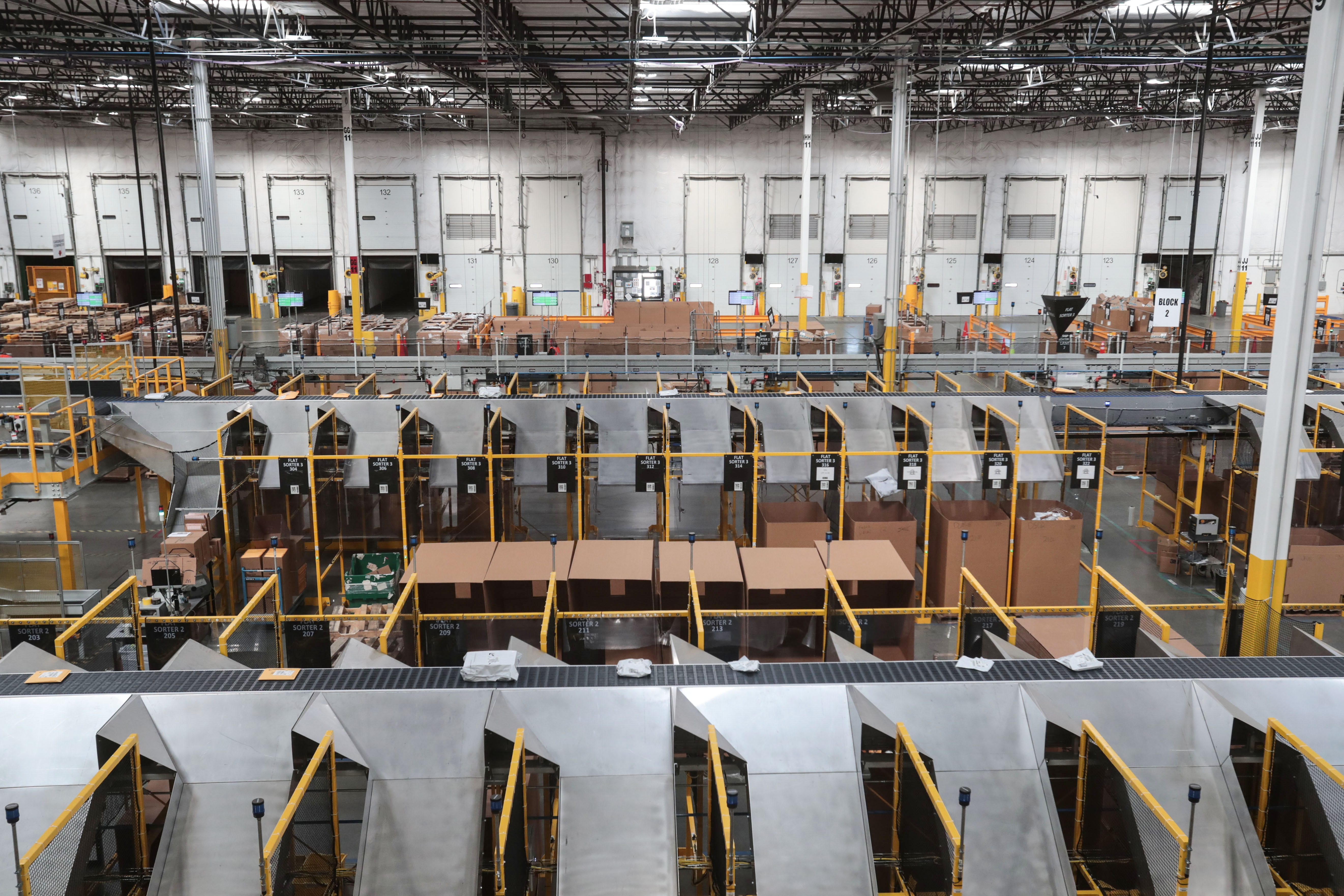Inside an Amazon warehouse in the final days before Christmas