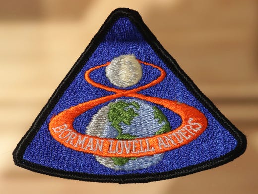 Apollo 8 commander Frank Borman gives memorabilia to EAA museum