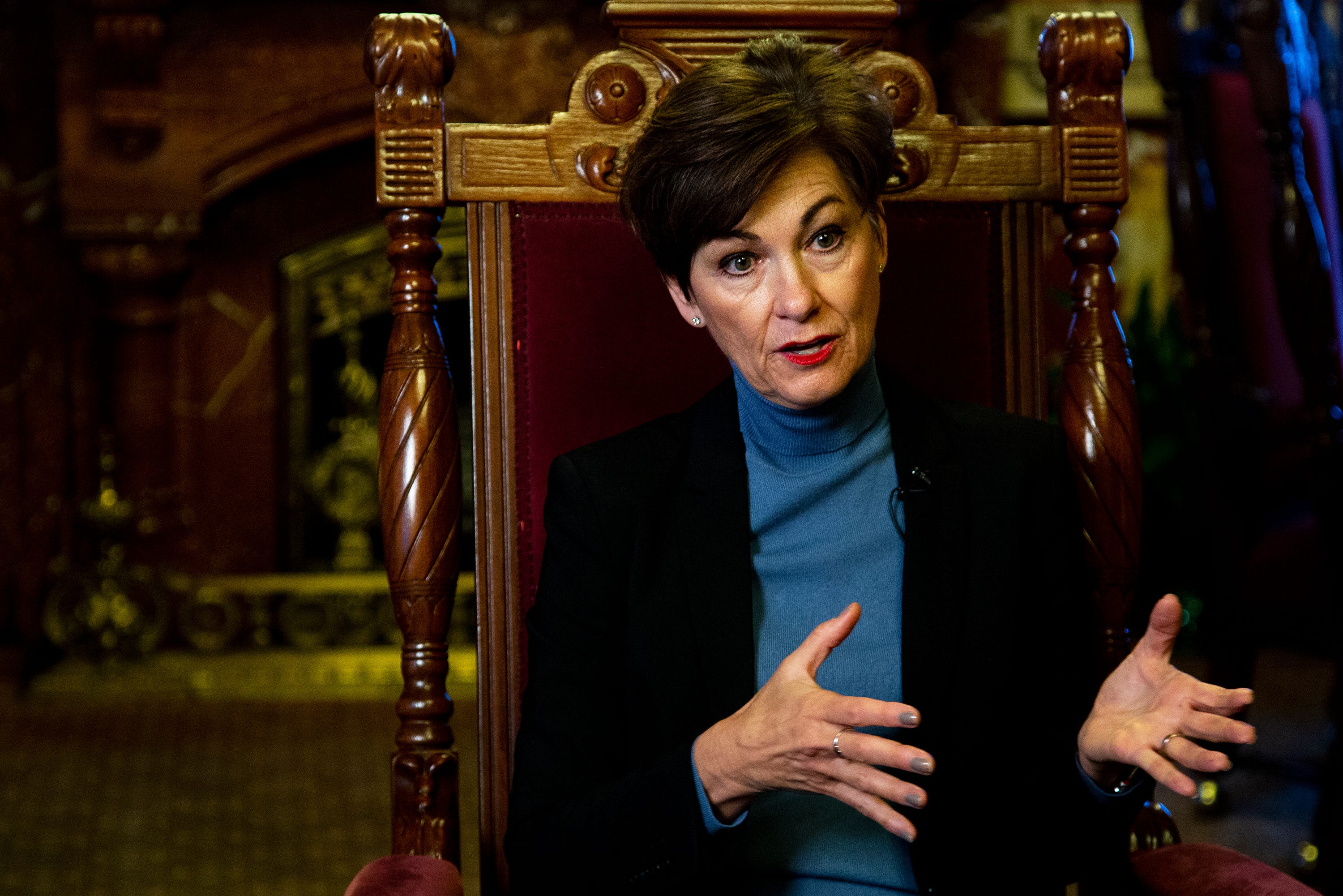 Iowa's first female governor elevates a staff of female leaders