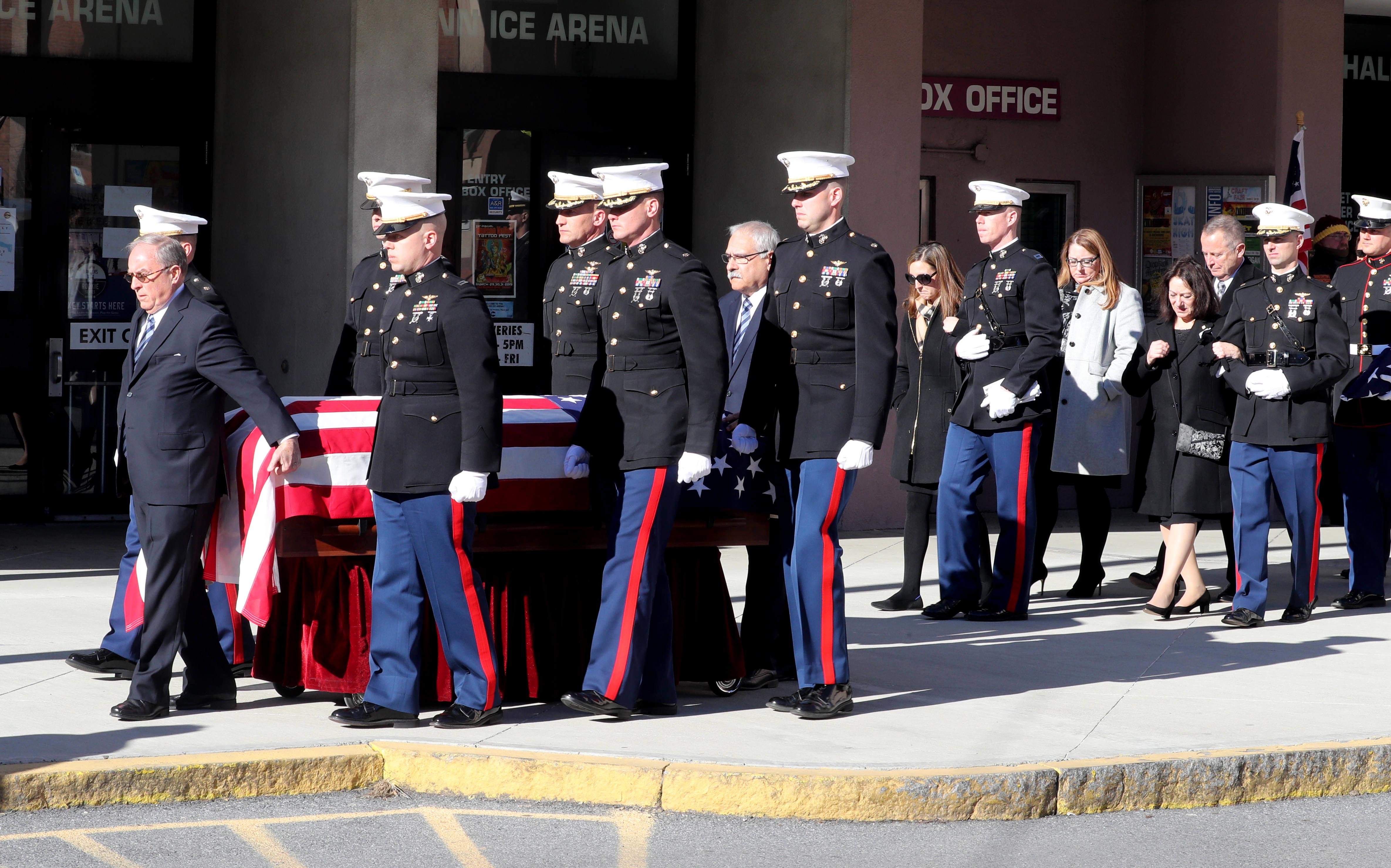 As friends grieve Marine's death, Brophy's humor, strength remembered