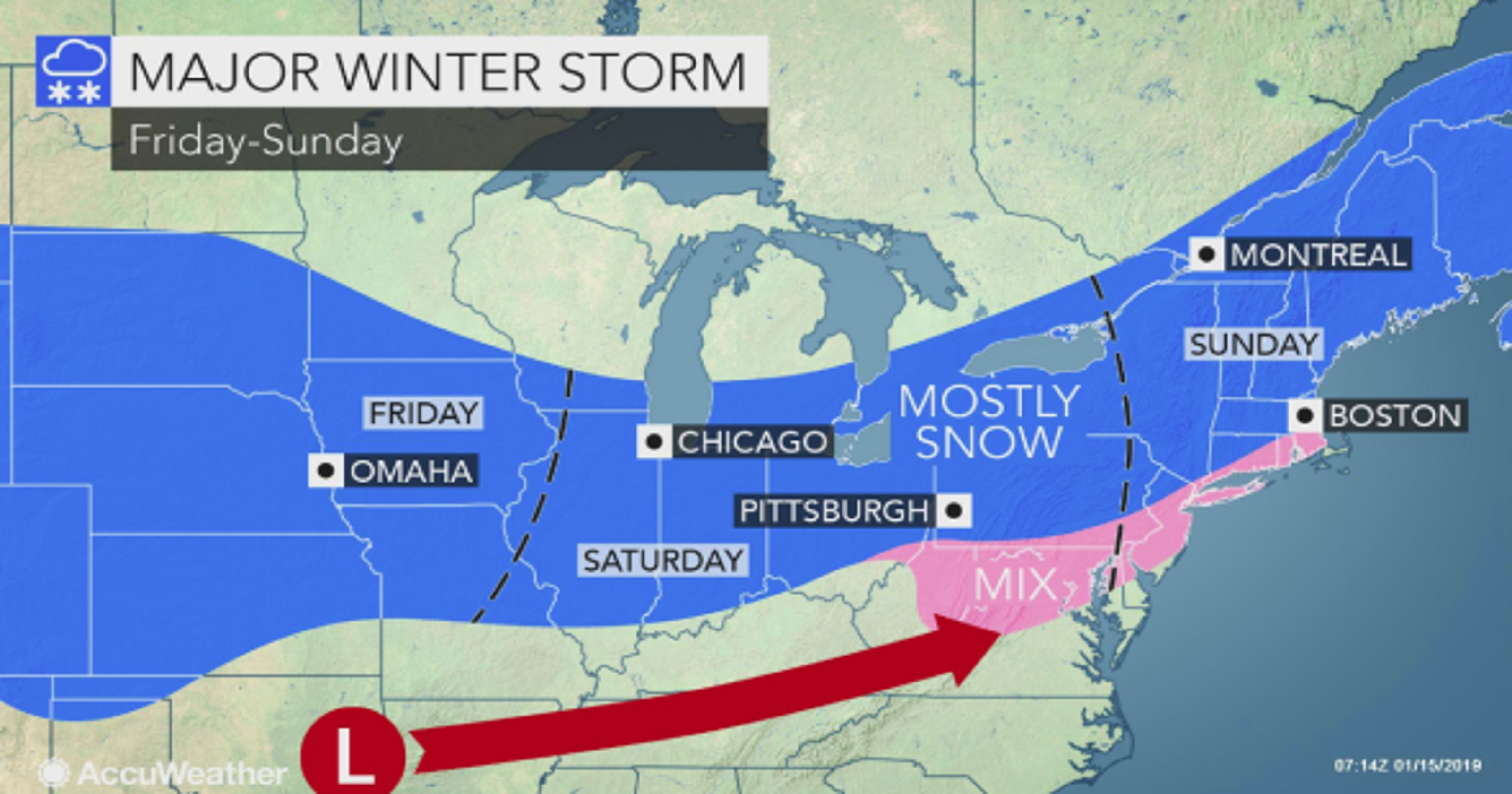 Snow forecast: Major winter storm to follow inches of snow late week
