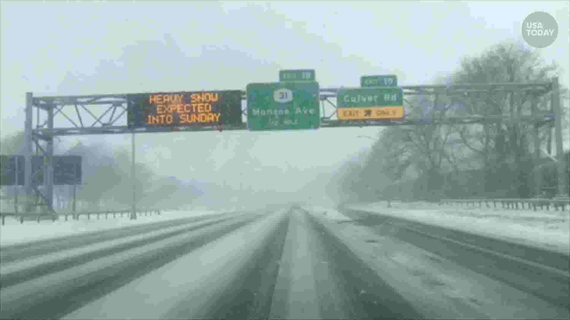 Wind-driven snow picks up along NY interstate