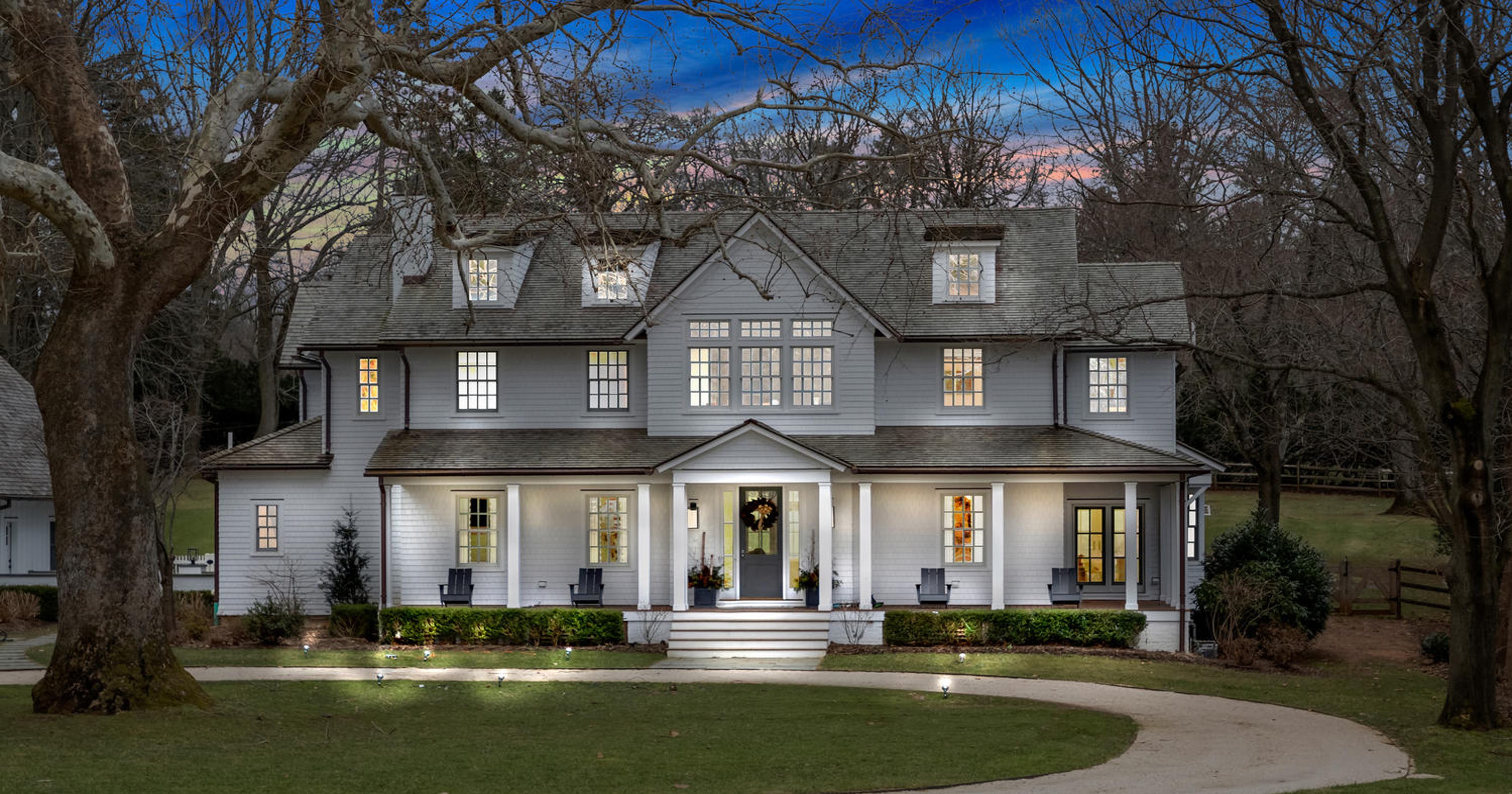 our sleek farmhouse-style mansion