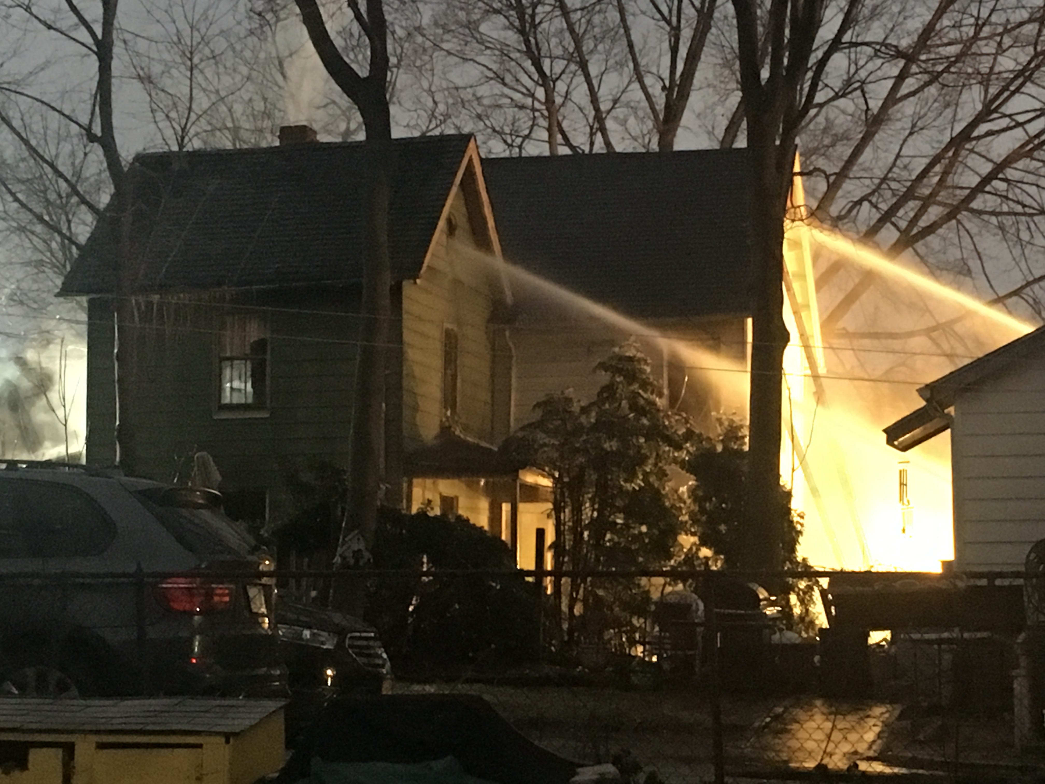 Port Chester house fire erupts