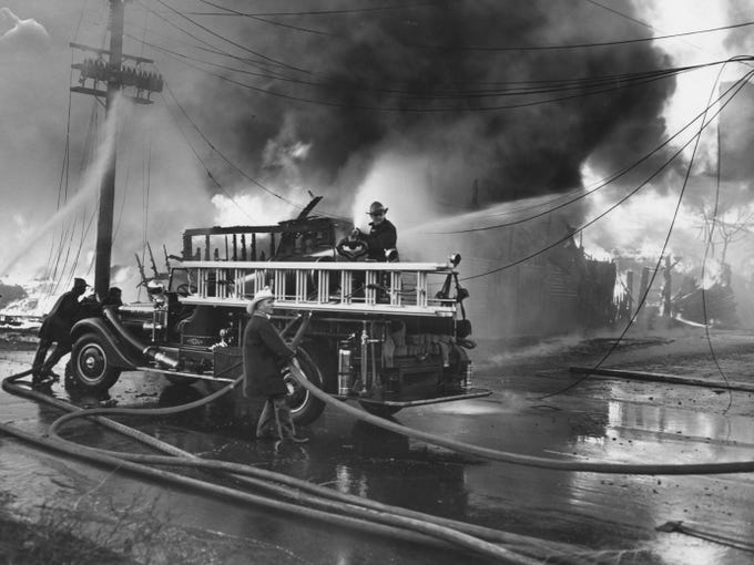 Retro Louisville photos: Firefighters battle massive fires