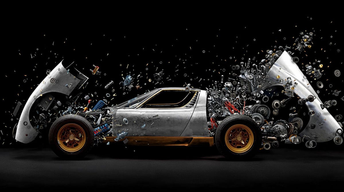 Exploding sports cars