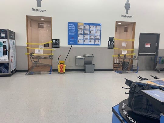Fishkill Walmart bathrooms closed, port-a-potties set up outside store