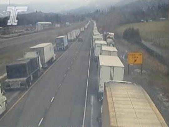 I-5 at California-Oregon border expected to reopen at 3 p.m.