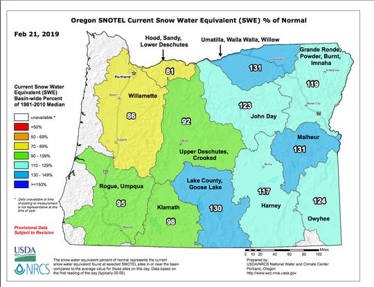 Oregon mountain passes to get 3 feet of snow, Salem could see flurries