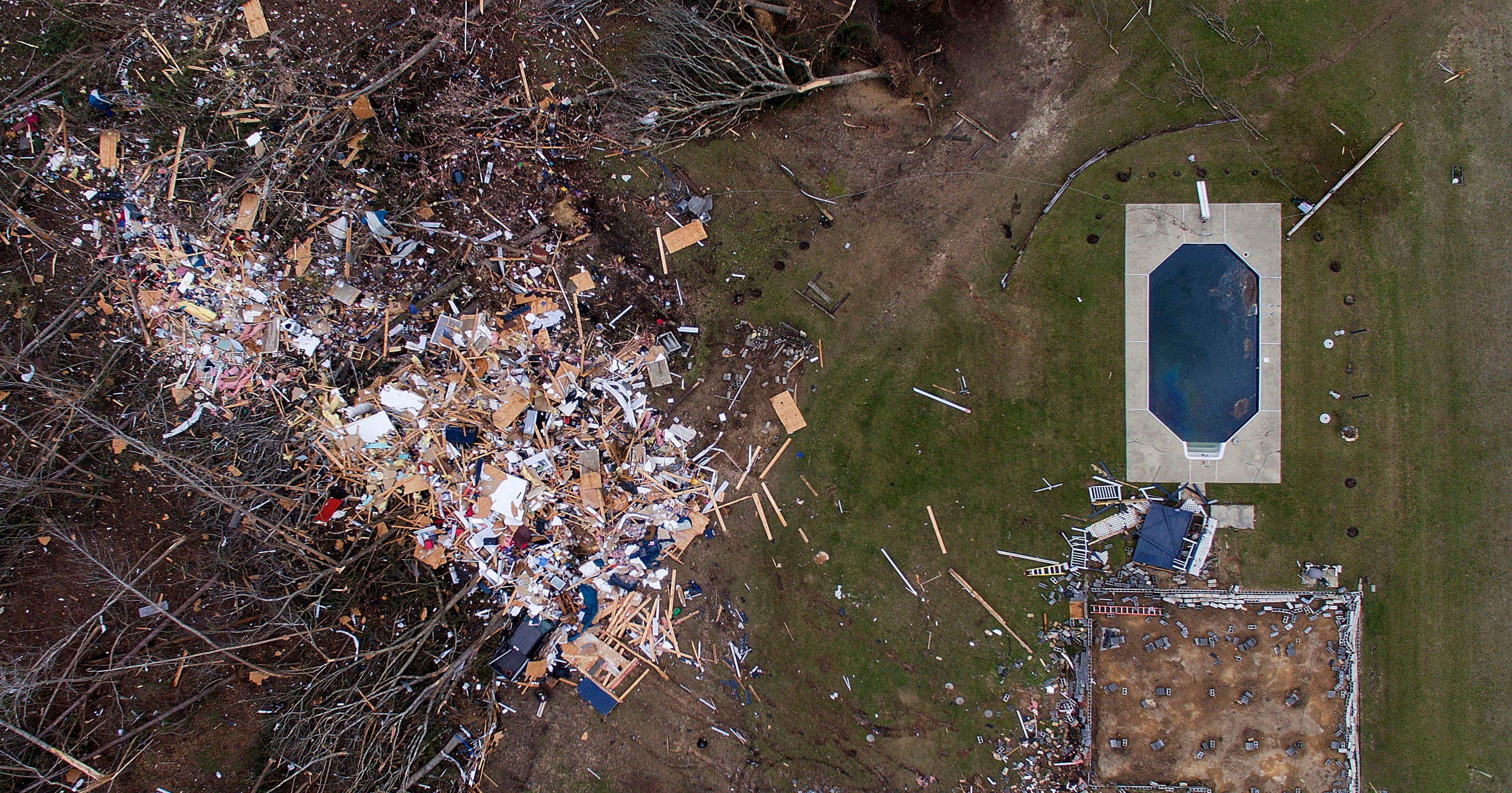 Beauregard, Alabama tornado: See drone images of aftermath