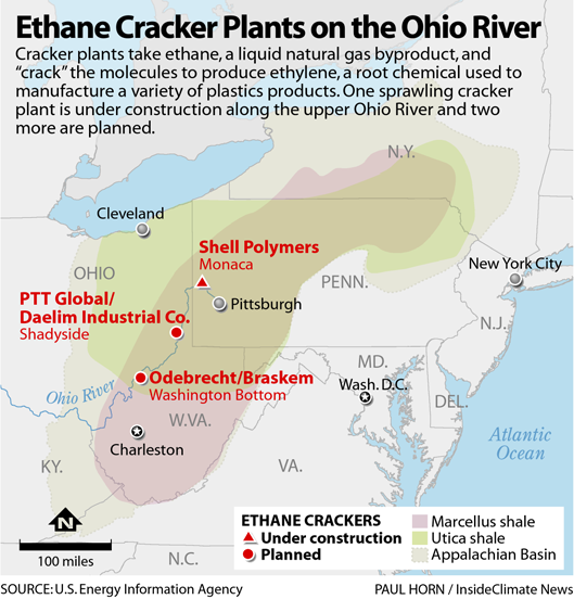 Natural gas fracking boom fuels Appalachia plastics hub