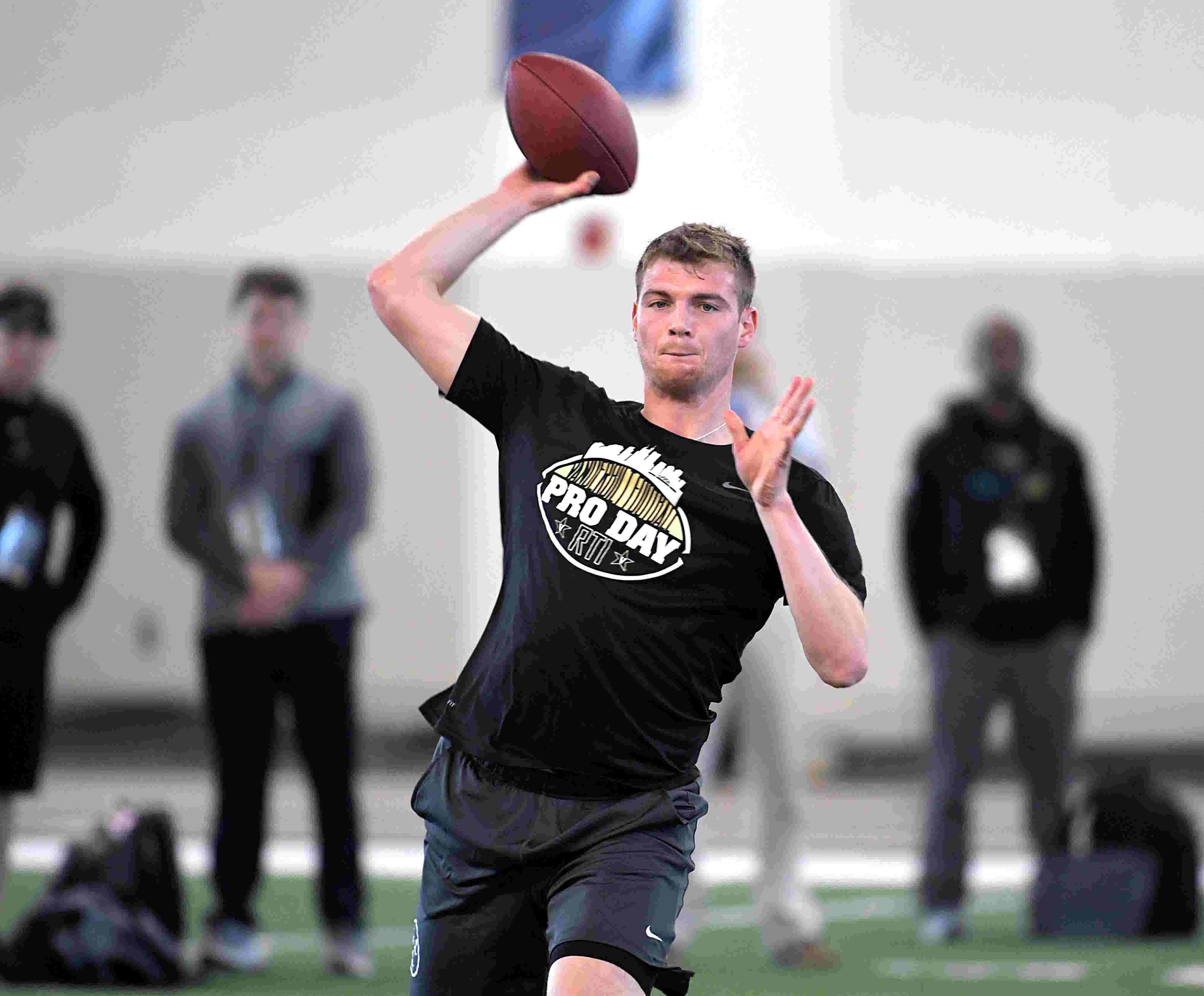 NFL Draft: Kyle Shurmur passes at Vanderbilt Pro Day NFL Draft: Kyle Shurmur passes at Vanderbilt Pro Day