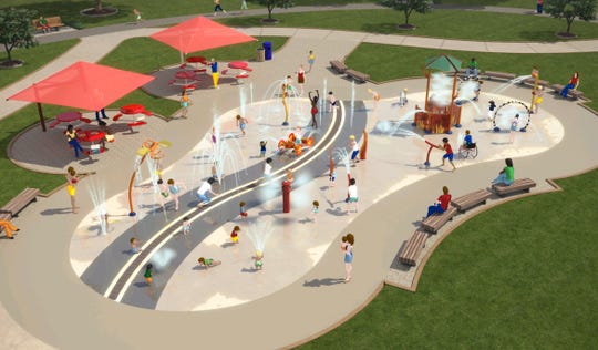 Neenah splash pad draws inspiration from firefighters