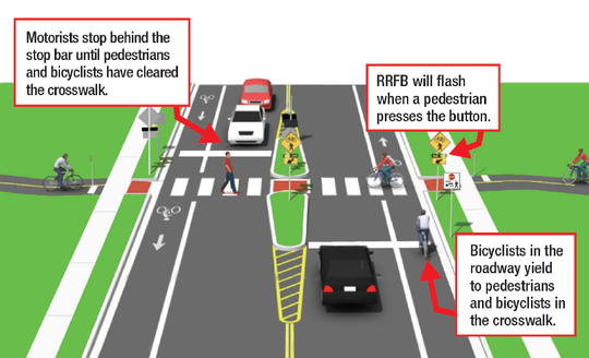 Crosswalk flashing beacons criticized by Brevard officials; 18 to be ...