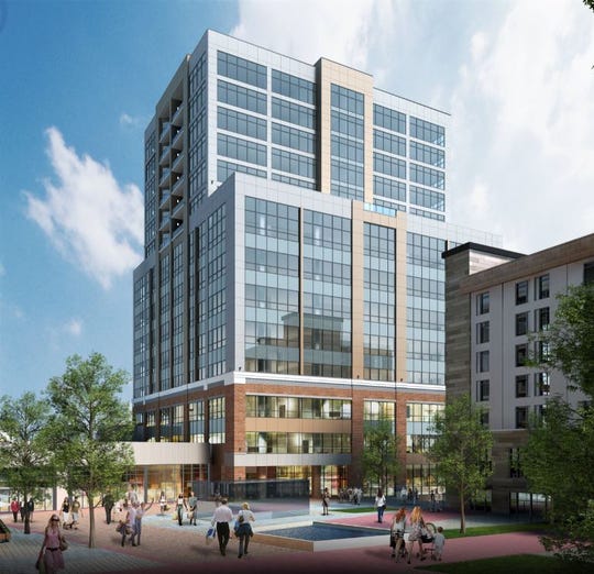 17-story Falls Tower in Camperdown will be among downtown Greenville's ...