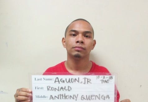 Roland Aguon Jr. charged in case of contraband hidden in shoes