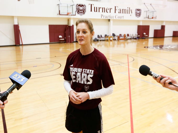 Missouri State women's basketball coach Kellie (Jolly) Harper through ...