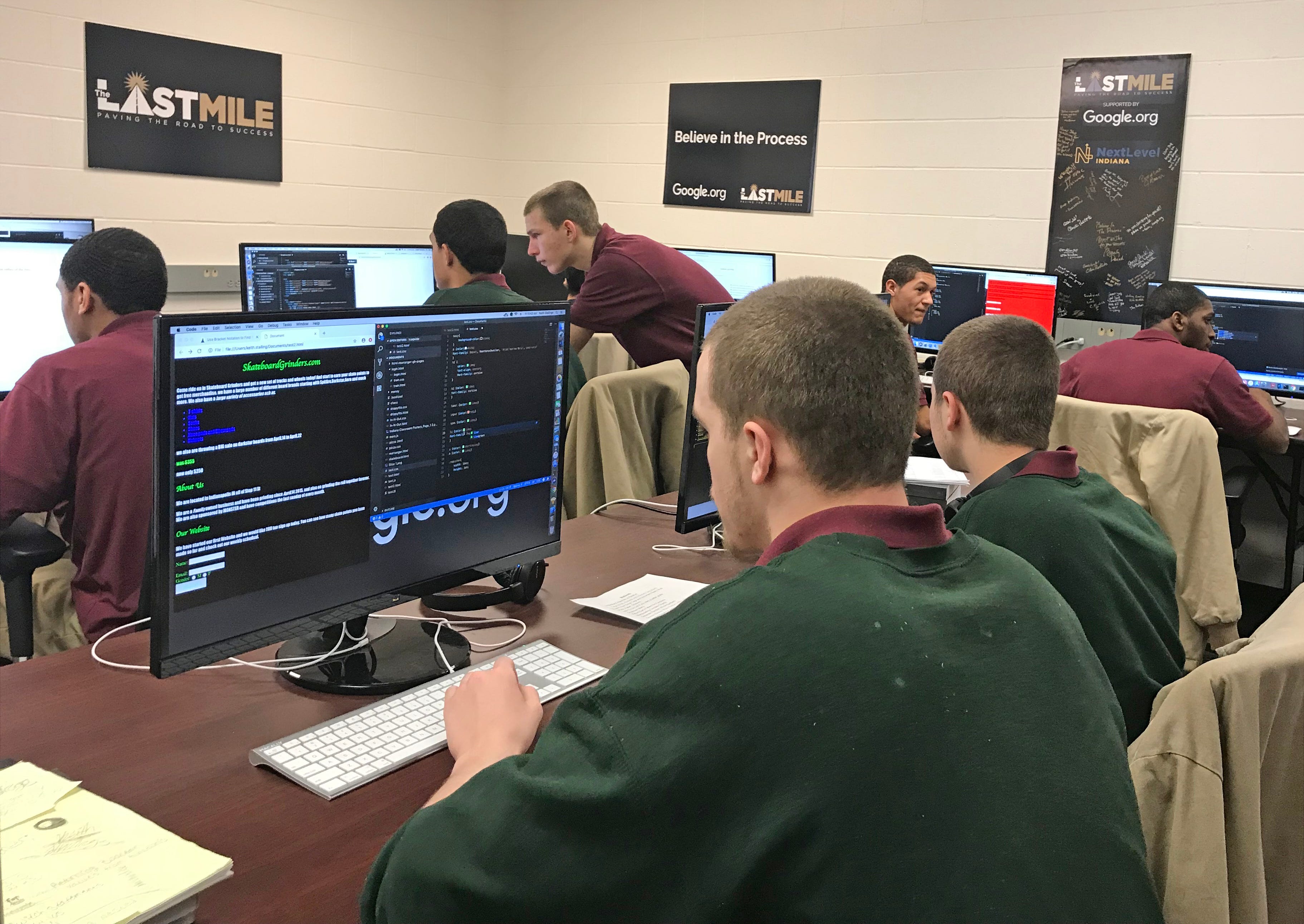 Computer coding class at Indiana prisons is a second chance
