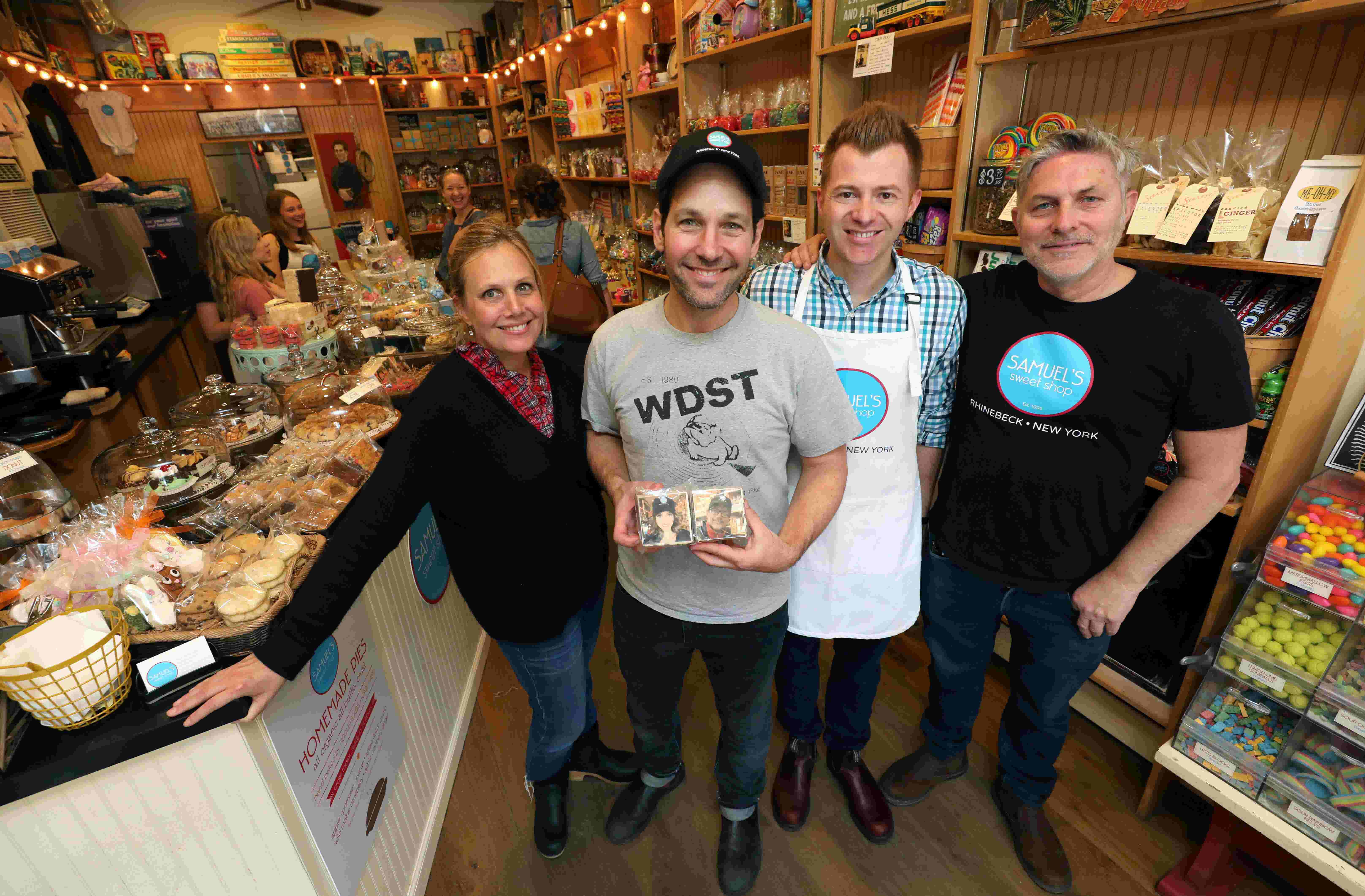 Paul Rudd and company celebrate Samuel's Sweet Shop
