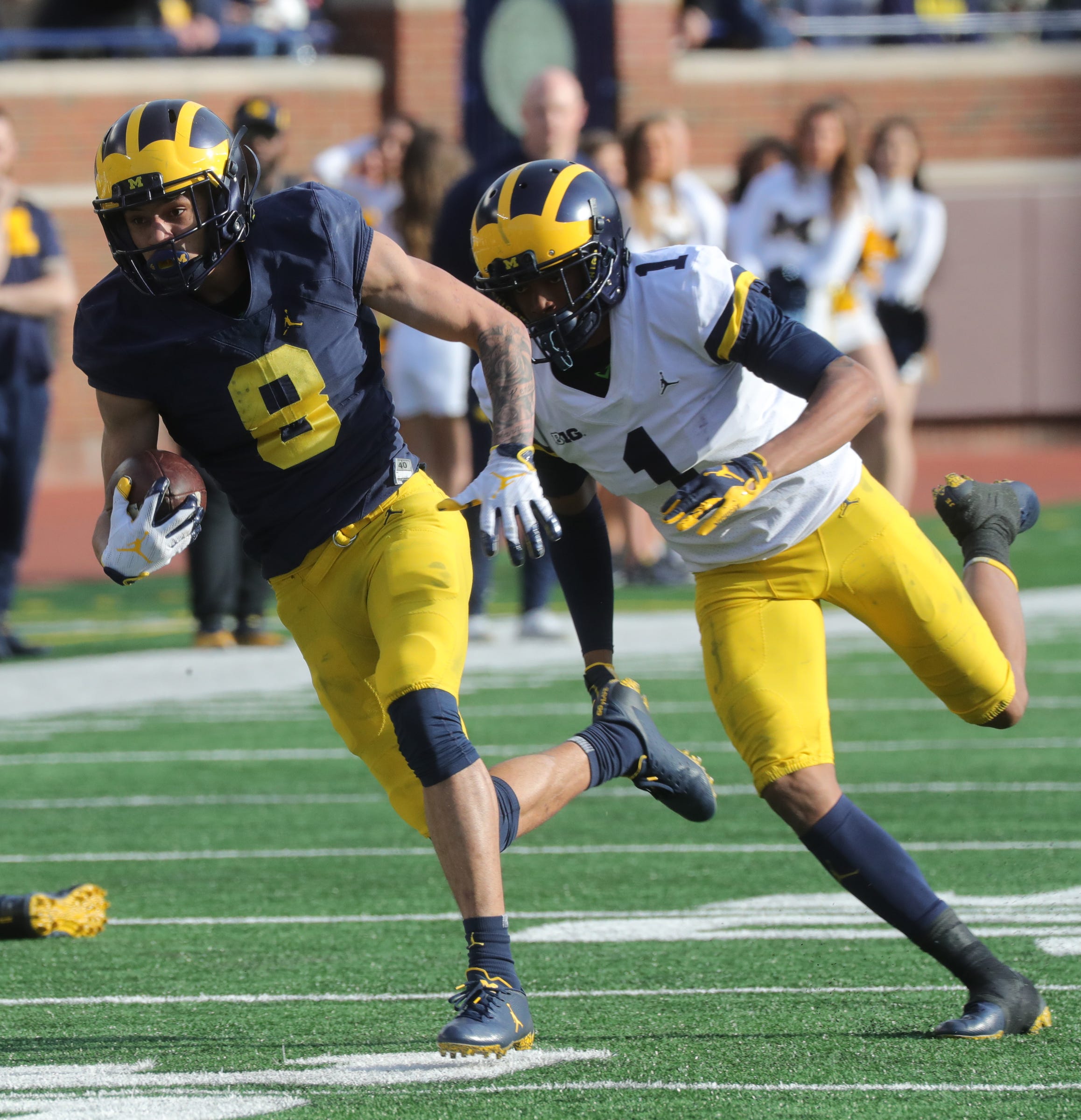 Michigan football's Mike Zordich happy with progress of CBs