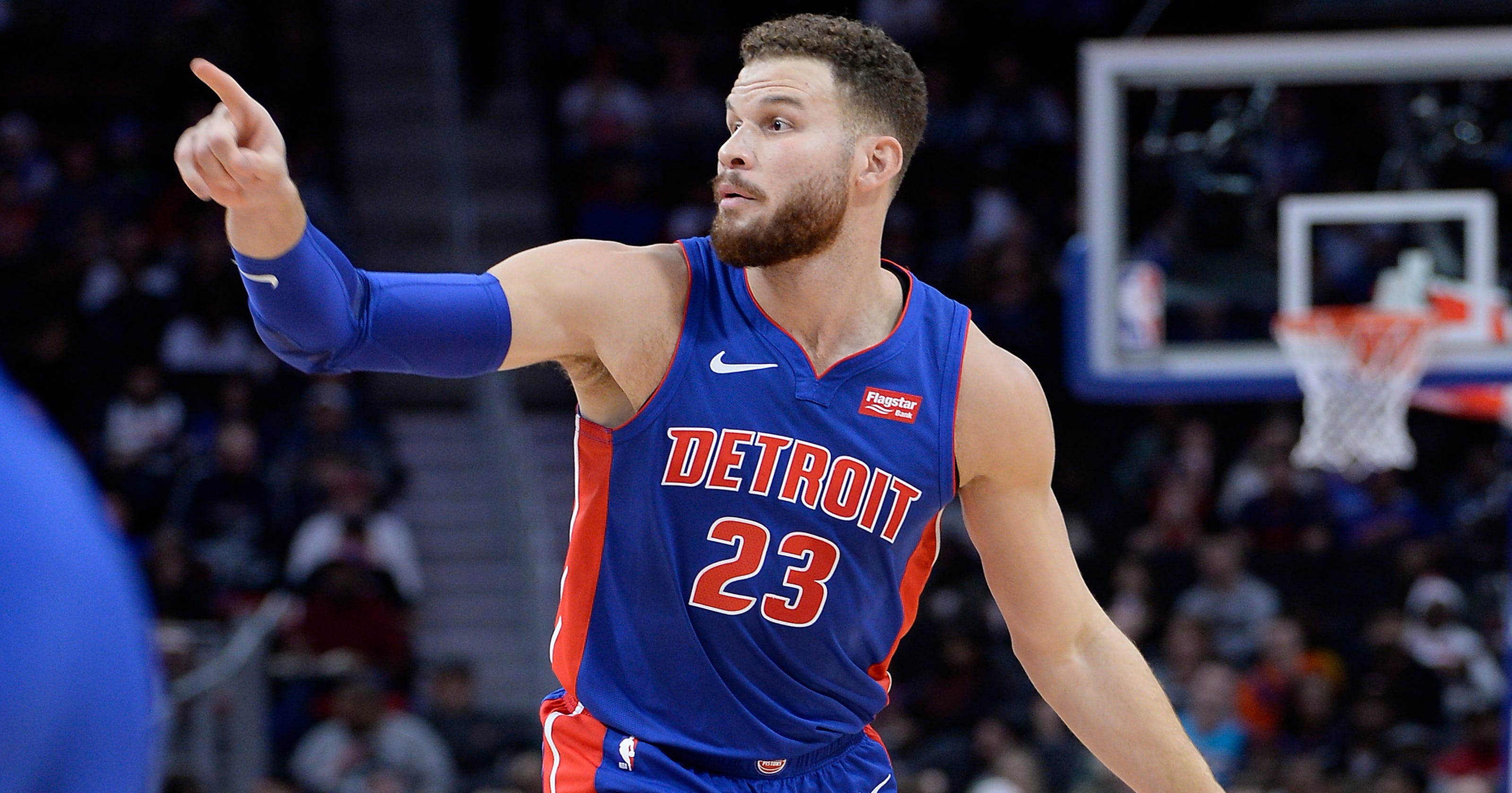 Pistons' Blake Griffin is inactive for Game 2